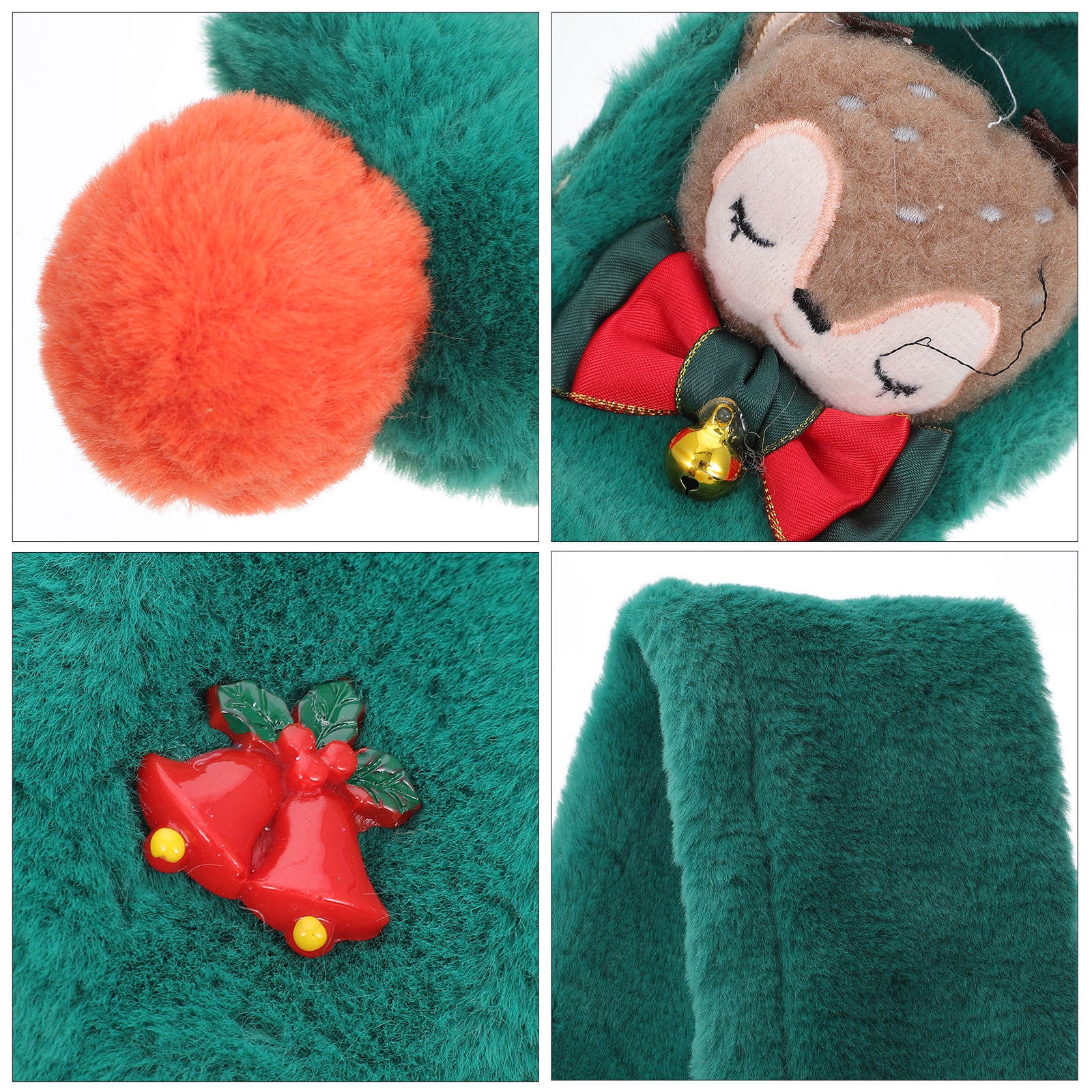 Christmas Warm Scarf for Kids with Lovely Foxes Design Made of ...