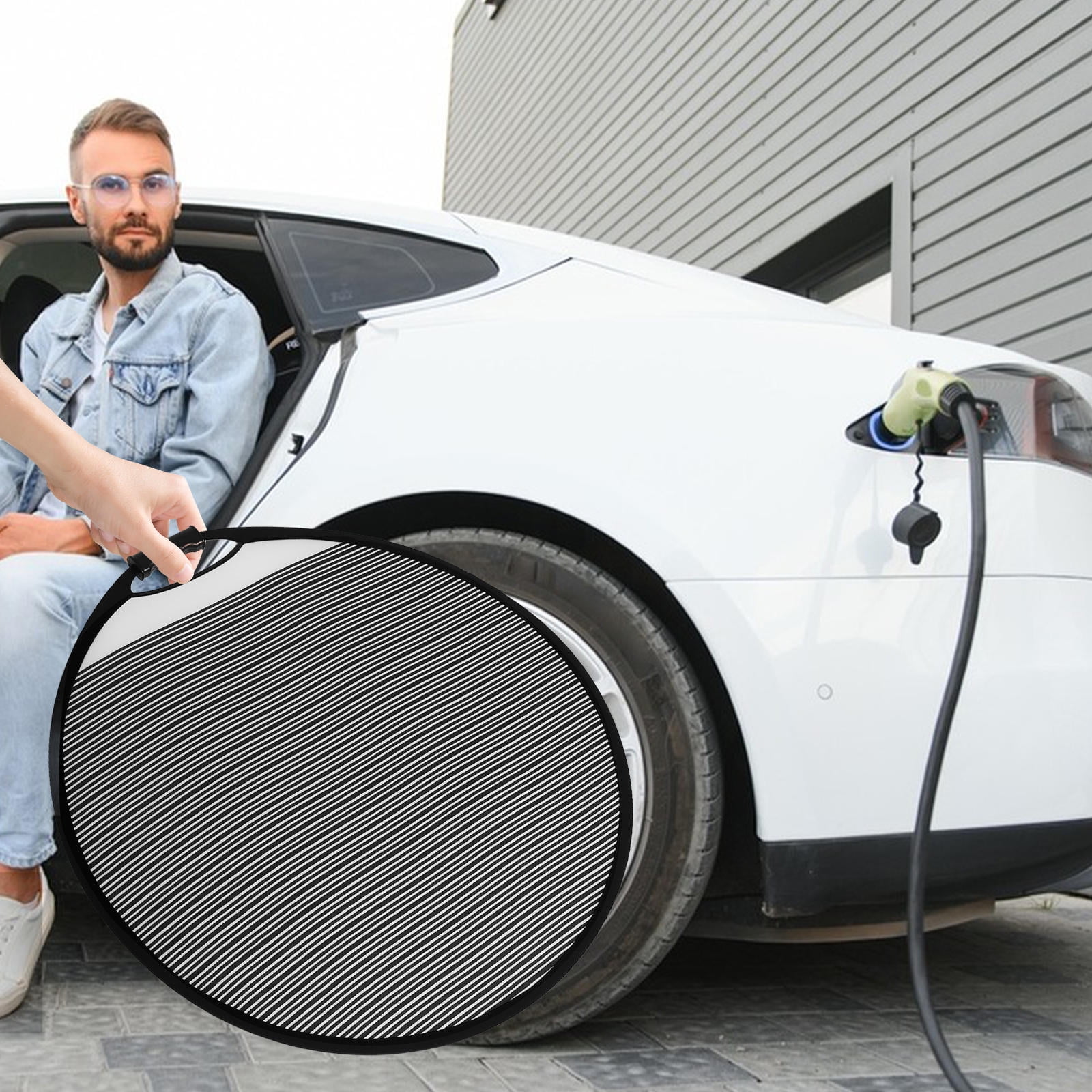 HOMEMAXS Circular Striped Flexible Foldable PDR Lined Light Reflector ...