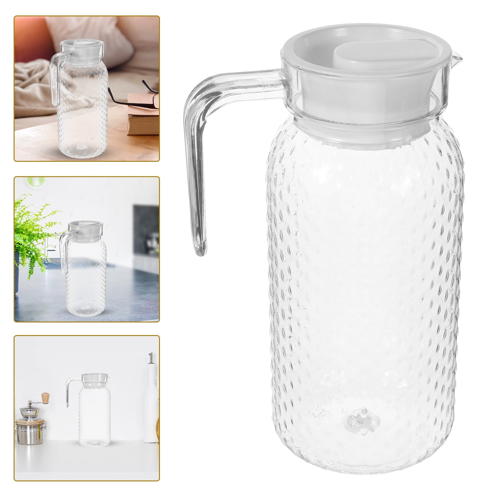 HOMEMAXS Clear Acrylic Pitcher Plastic Water Pitcher Acrylic Water Pot ...