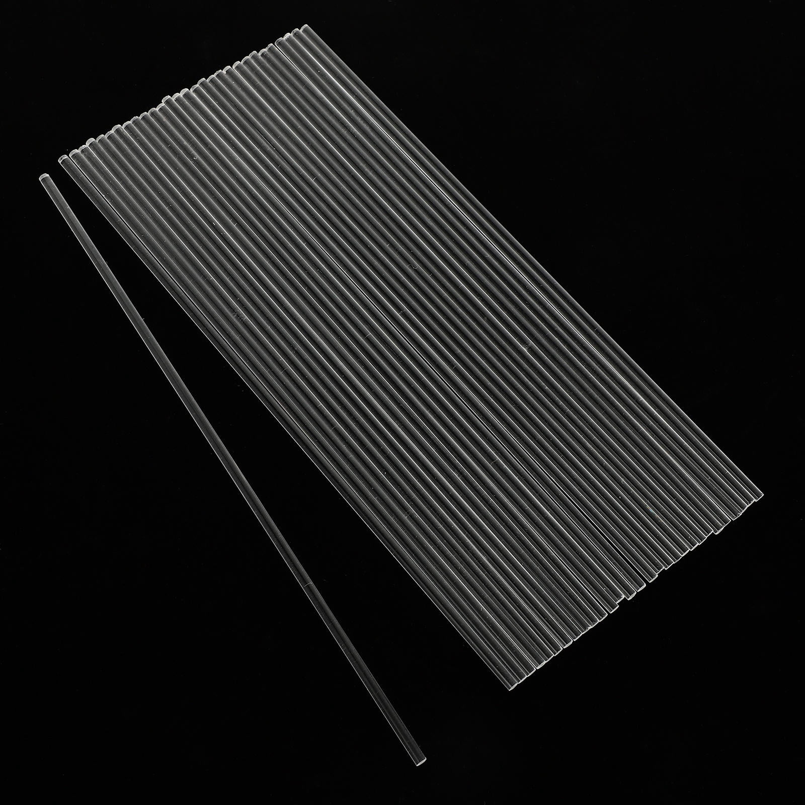 HOMEMAXS Clear Acrylic Rods for Crafts and Cake Toppers Sturdy Support ...