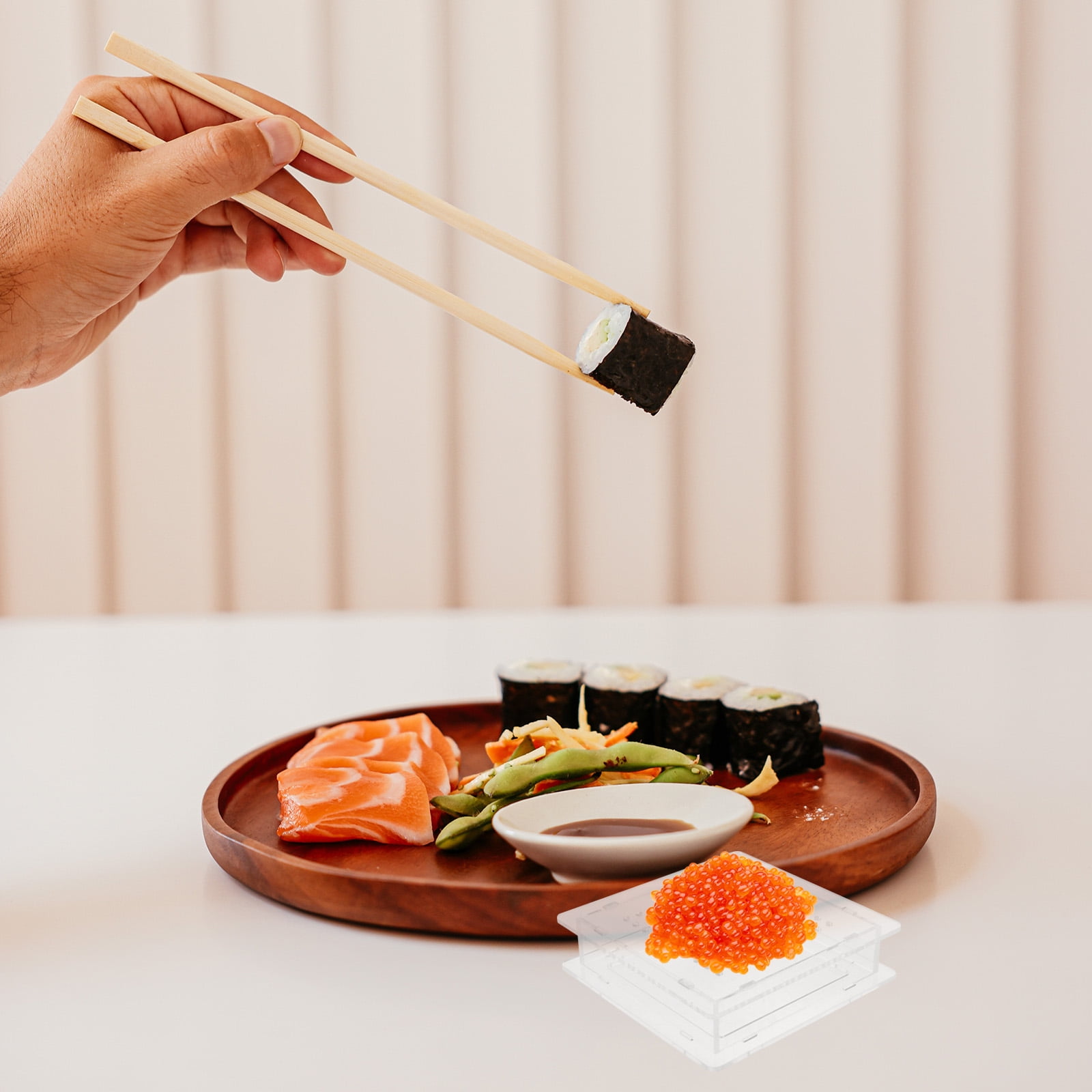 HOMEMAXS Clear Caviar Maker Box Multiple Hole Roe Sauce Making Case ...