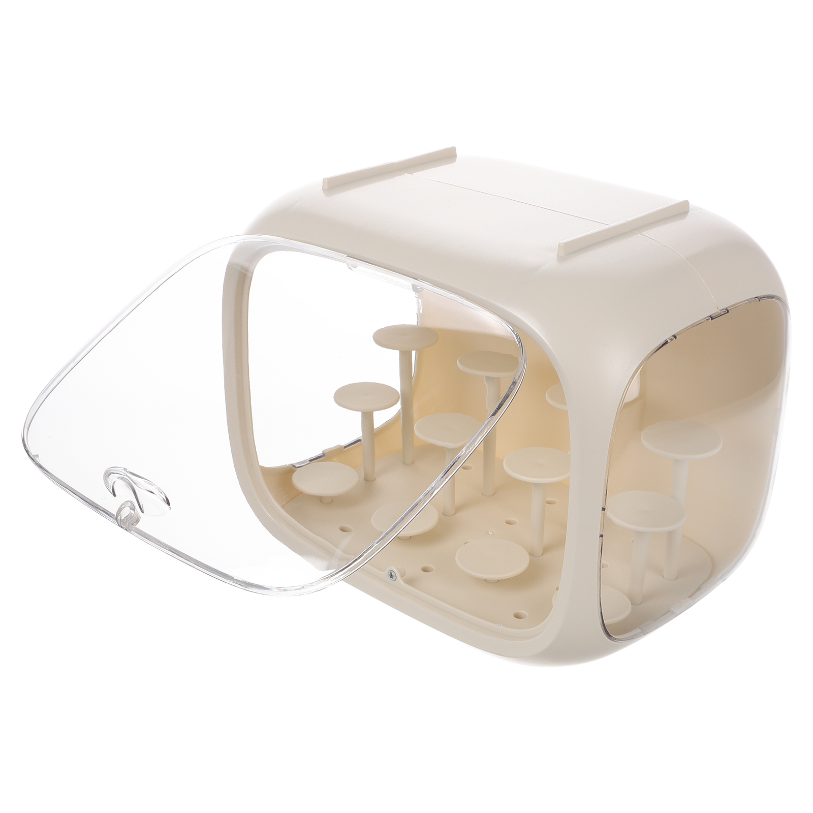 HOMEMAXS Clear Doll Display Case Small Action Figure Showing Box ...