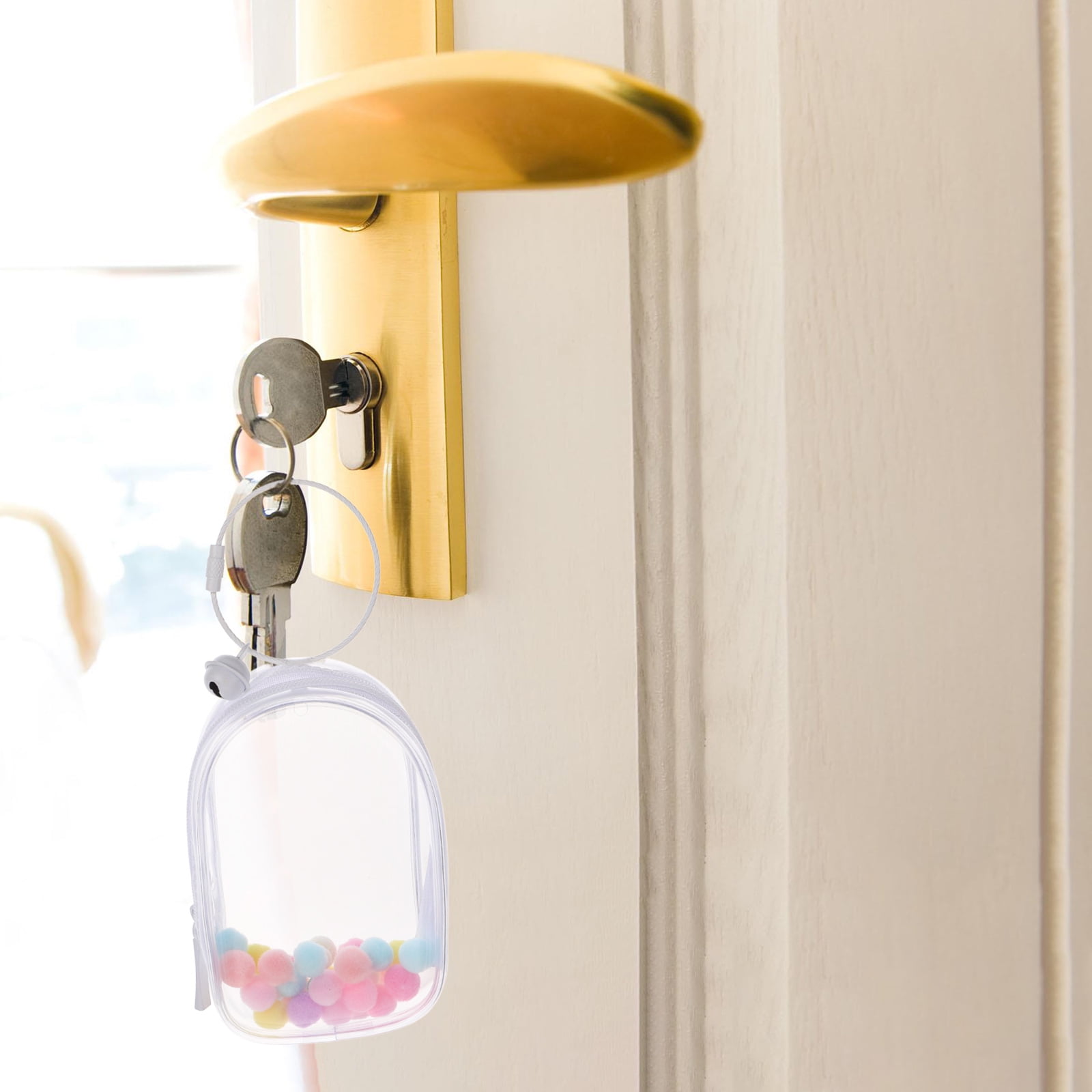 HOMEMAXS Clear Figure Displaying Bag with Ring and Bell High ...