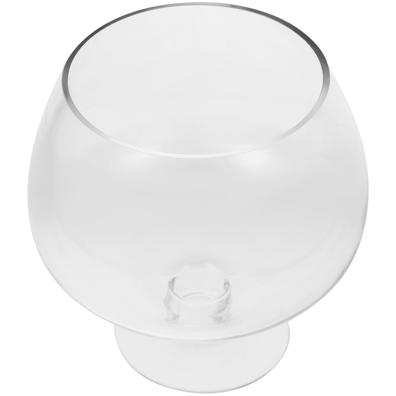 HOMEMAXS Clear Fish Tank Delicate Aquarium Glass Goldfish Bowl Office ...