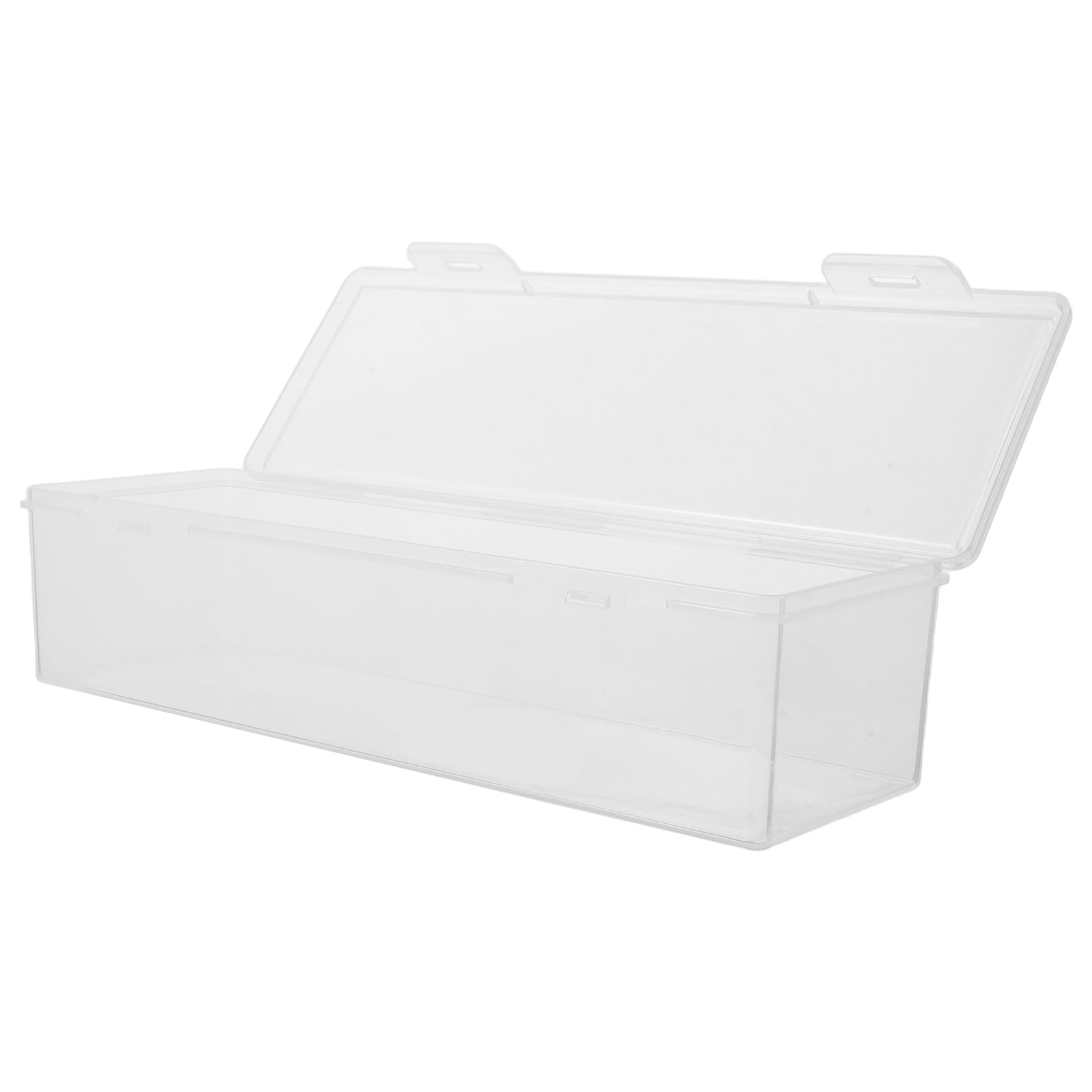HOMEMAXS Clear Plastic Card Storage Box Desk Organizers and Playing ...