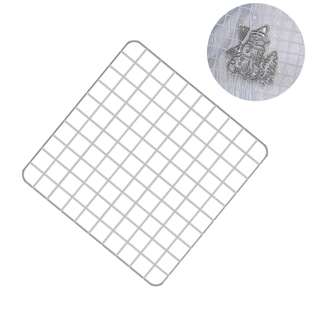 HOMEMAXS Clear Stamp Blocks With Grid Lines Acrylic Stamping Blocks For ...