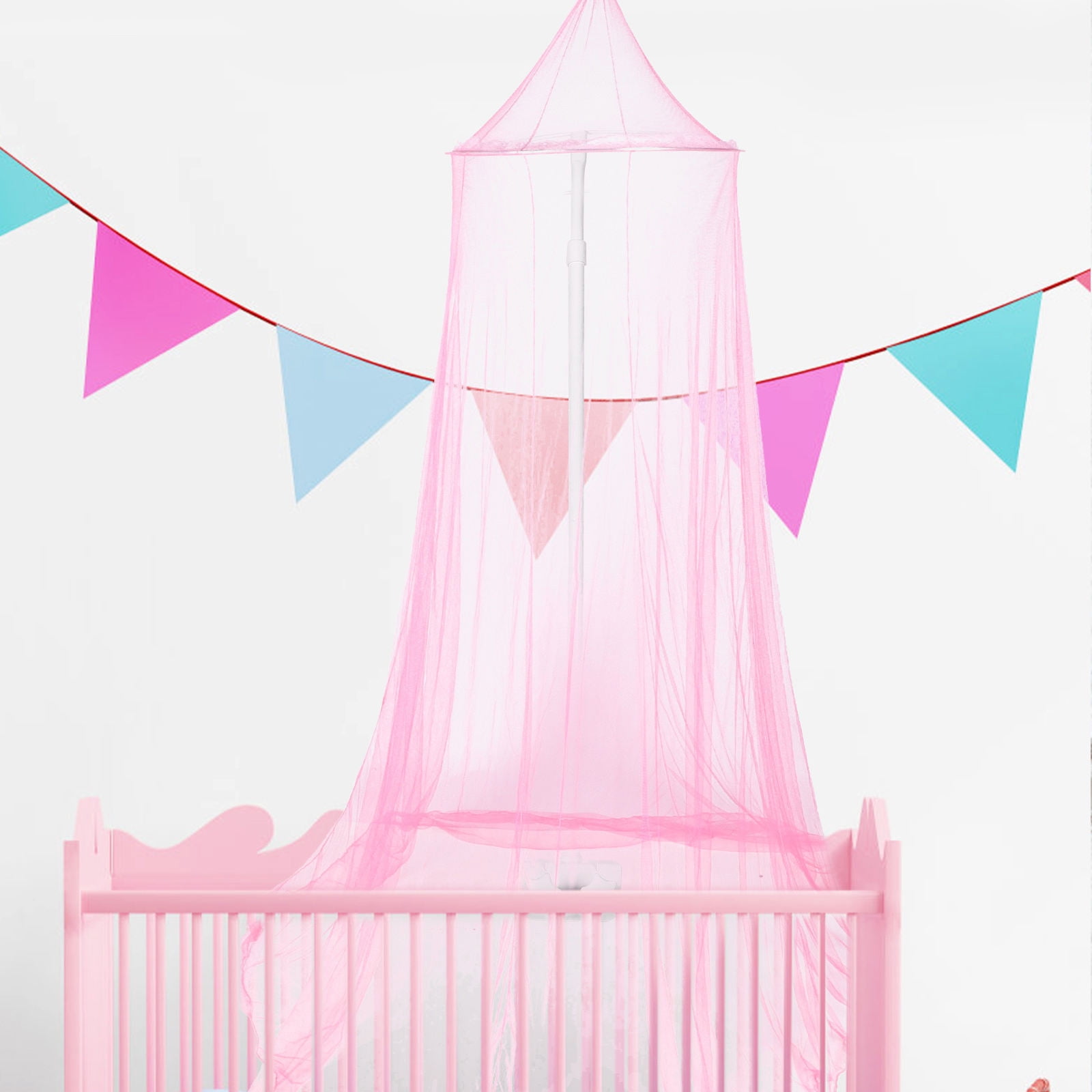 HOMEMAXS Clip On Mosquito Mesh Stand Crib Bed Mosquito Net Mounting ...