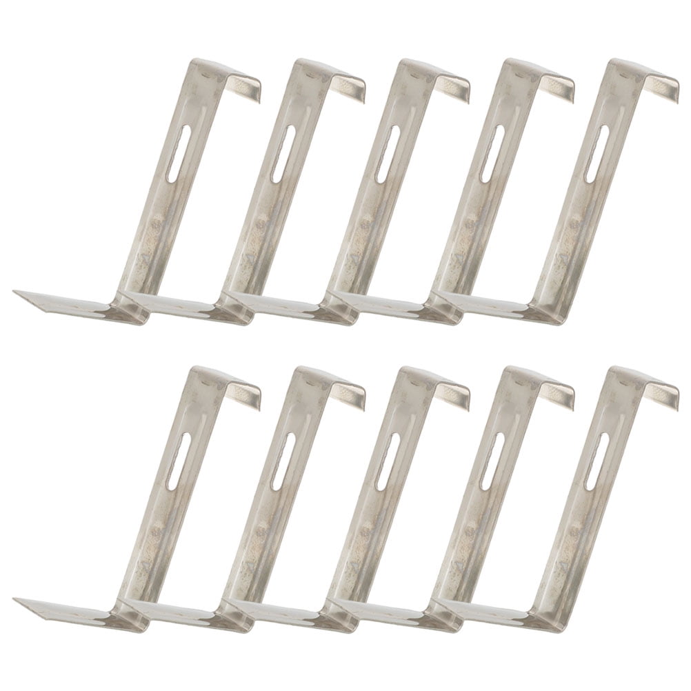 VERDANVERSE Non Slip Roof Clips Tile Fixed Roofing Hooks Iron 10Pcs ...