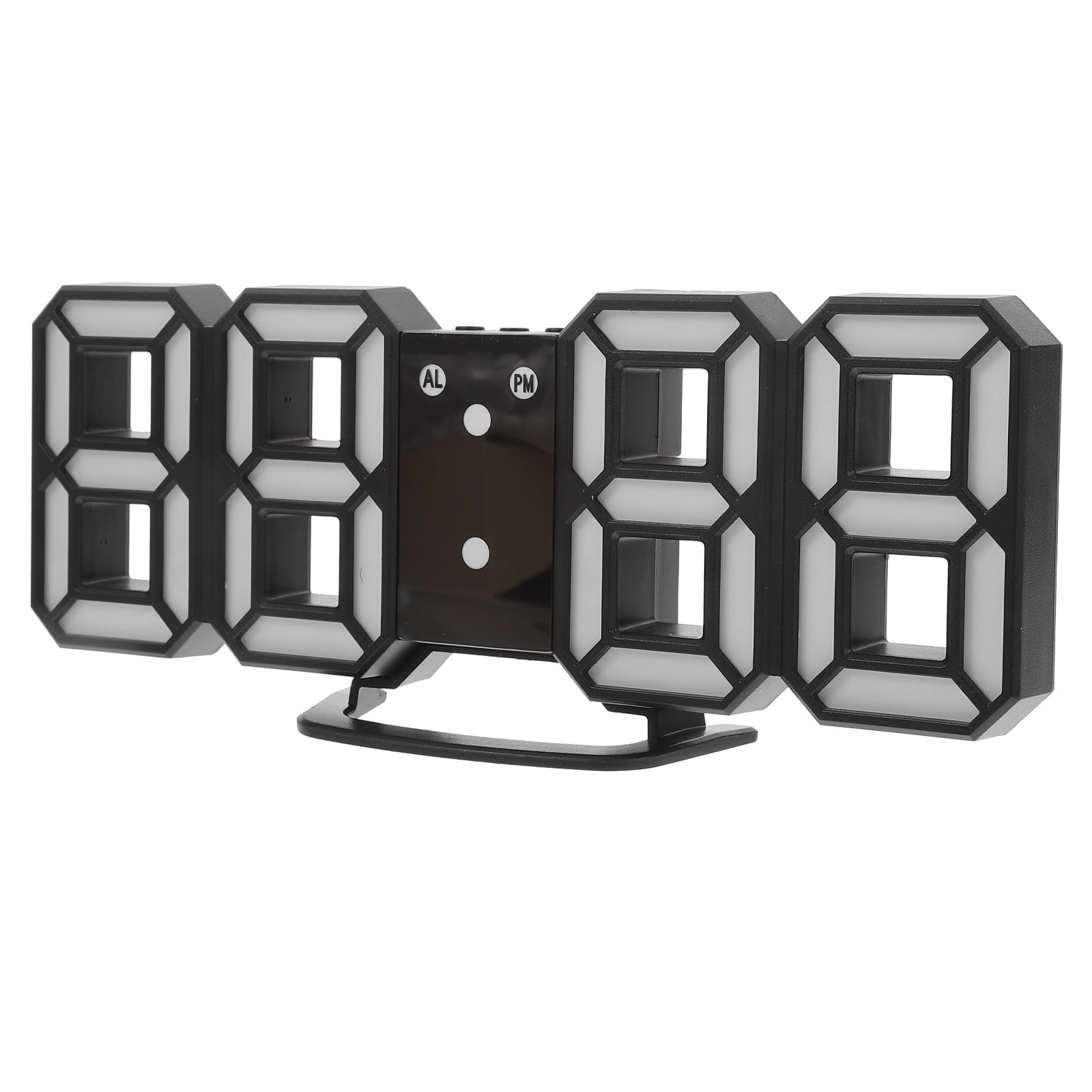 MOKKHNB General Users Wall Clock Black with White Letters Plastic 1 Set ...