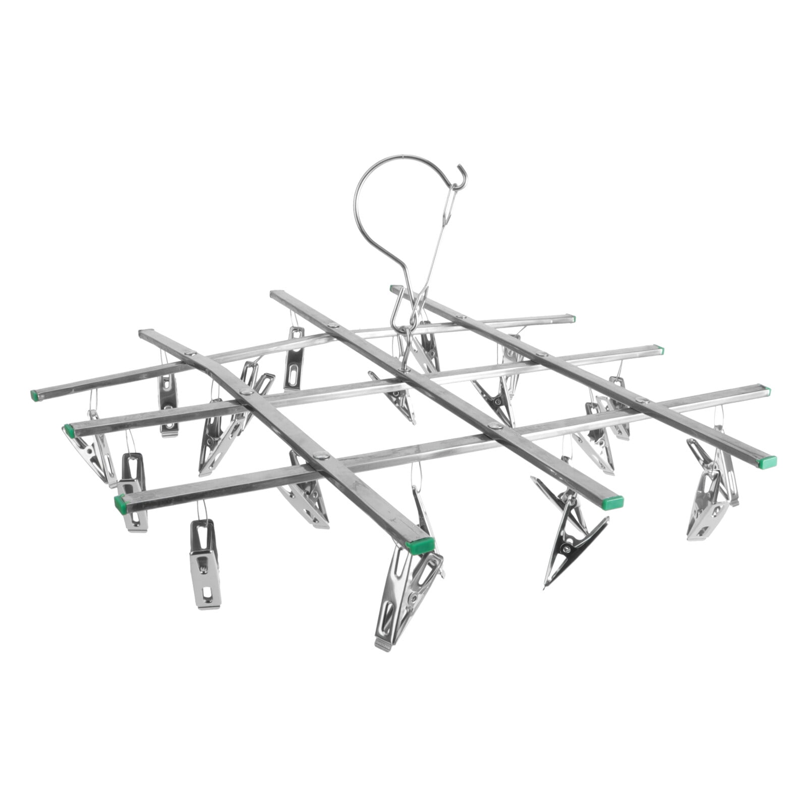 HOMEMAXS Clotheshorse Expandable Hanger with Clips Drying Rack Pants ...