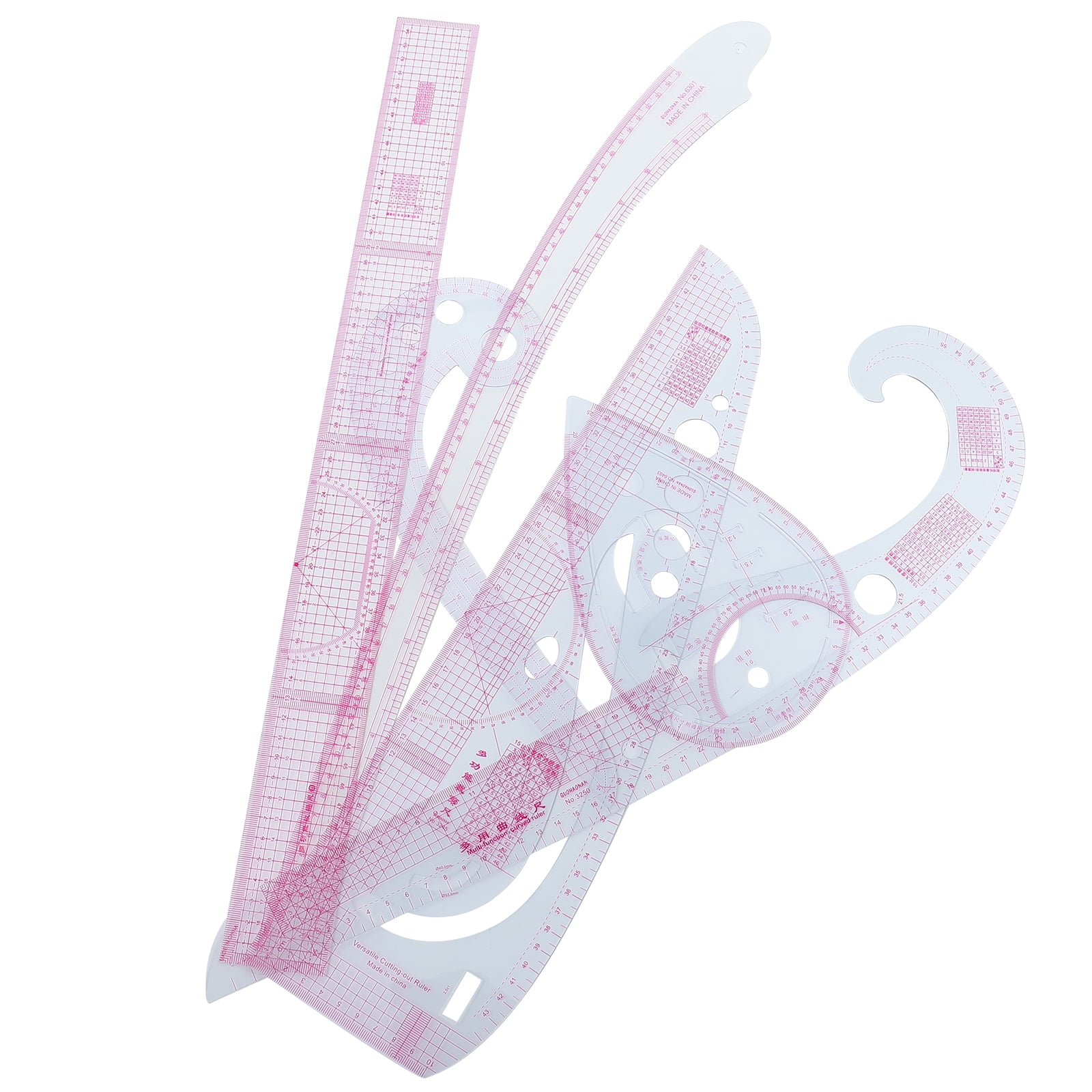 HOMEMAXS Clothing Grading Ruler Round Cutters Sewing Quilting Rulers ...