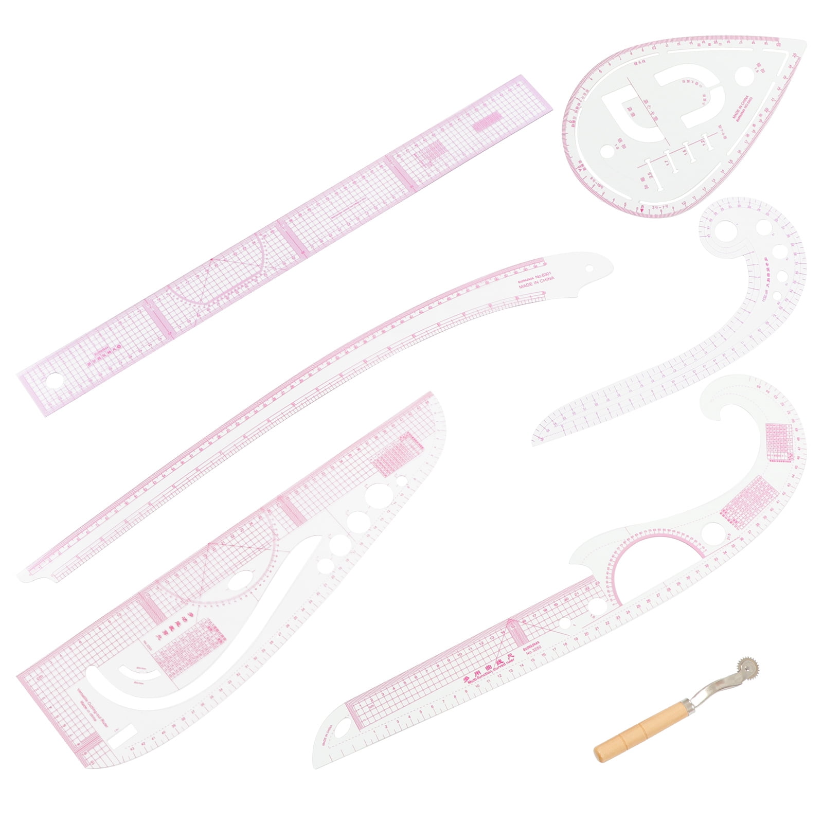 HOMEMAXS Clothing Proofing Ruler Cutting Multifunction Sewing Rulers ...