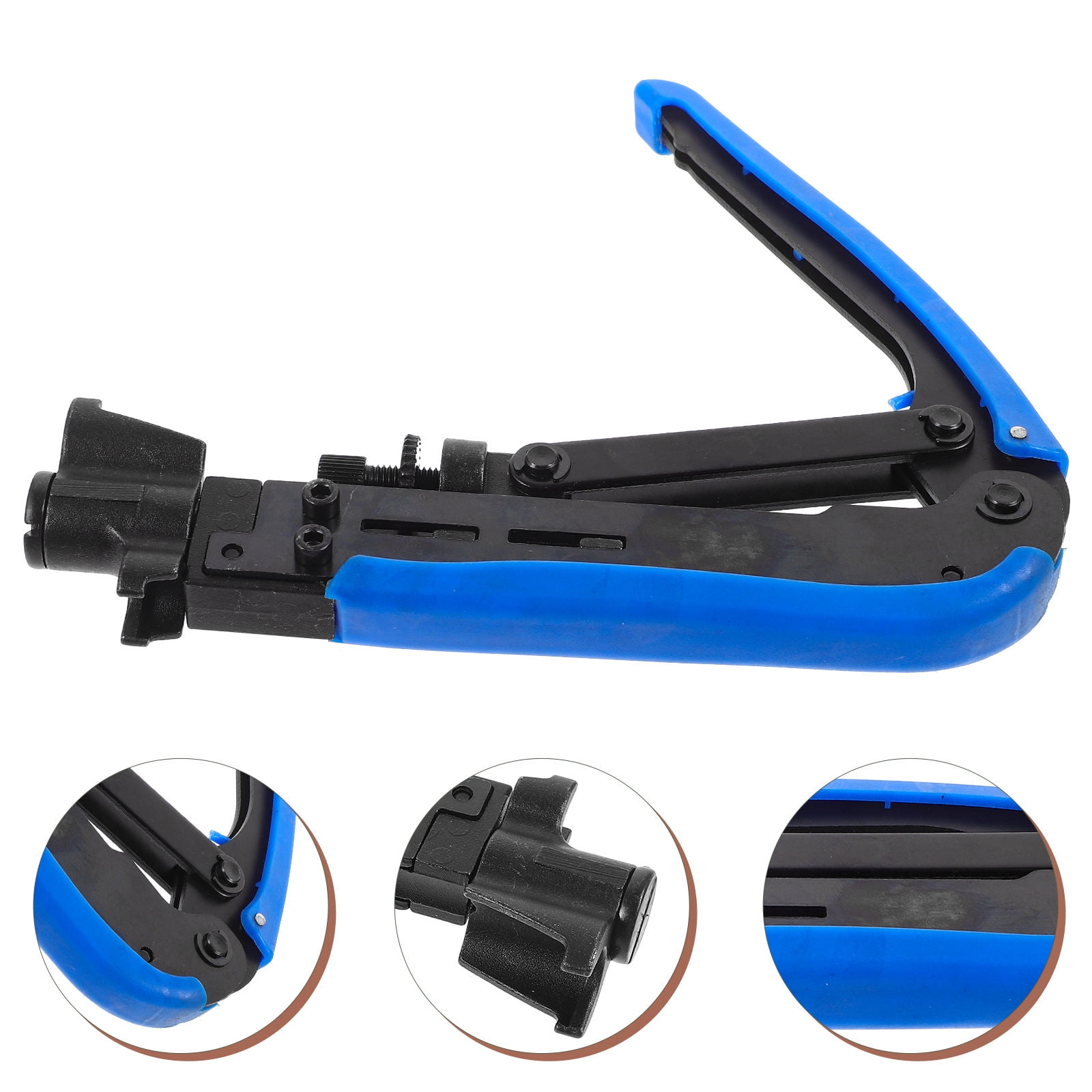 HOMEMAXS Coax Crimper Plier Home Cable Crimping Tool Multi Ferrules ...