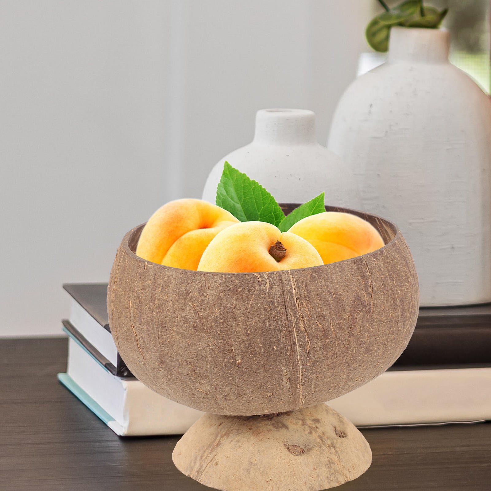 HOMEMAXS Coconut Shell Bowl for Kitchen Use Lightweight and Portable ...