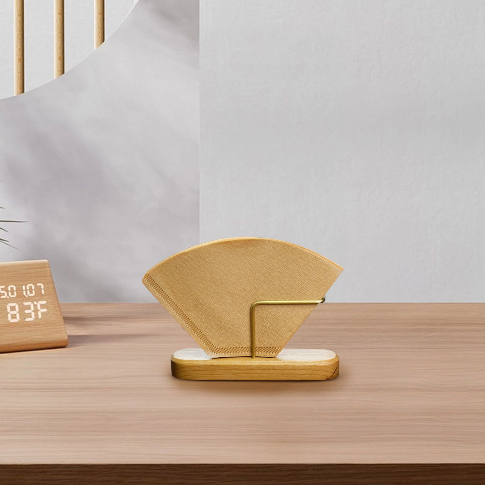 HOMEMAXS Coffee Filter Paper Holder Stand Cone Filter Paper Storage Box ...