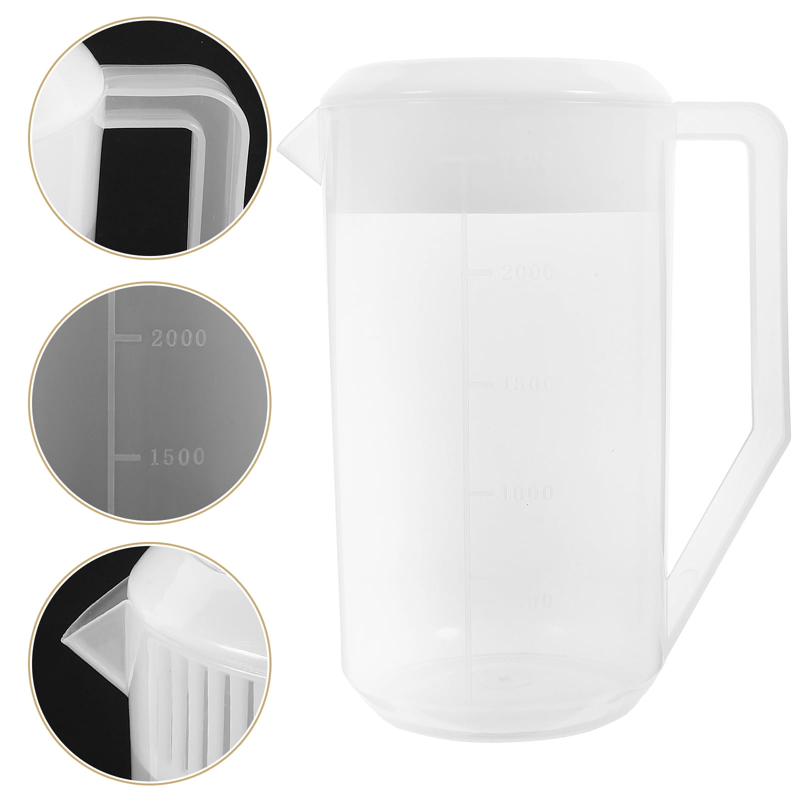 VERDANVERSE Large Plastic Pitcher for Family and Guests 1Set 9.5X7.5X5 ...