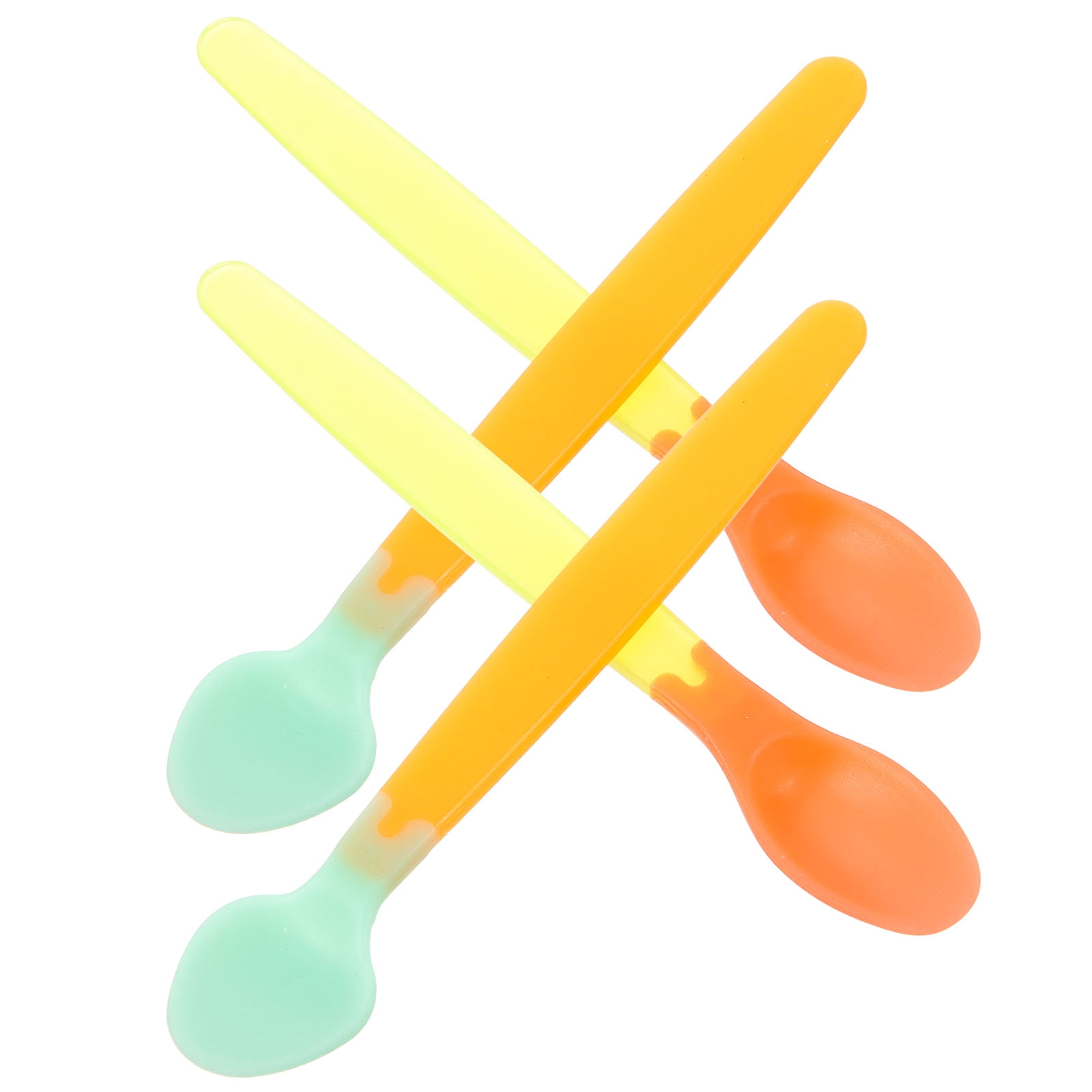 Color Changing Silicone Baby Spoons for Feeding at Home Assorted Color ...