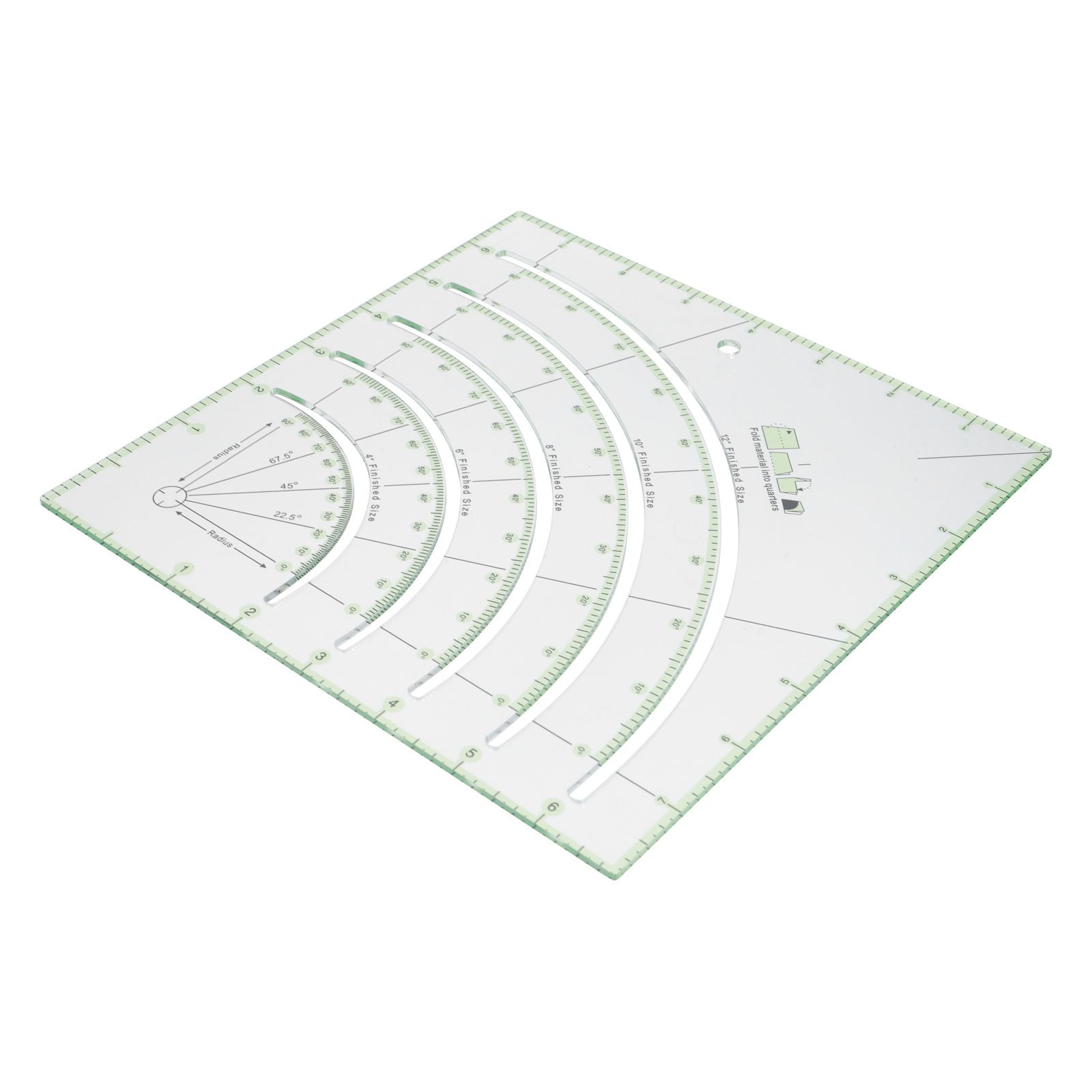 HOMEMAXS Color Sewing Ruler Slotted Crochet Hot Hem Quilting Templates ...