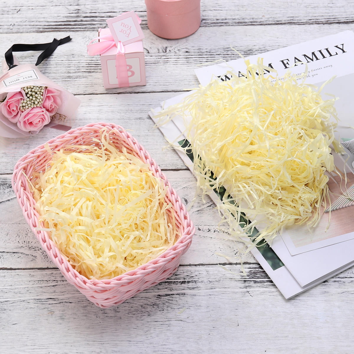 HOMEMAXS Colored Cut Paper Shred Filler for Gift Wrapping and Box ...