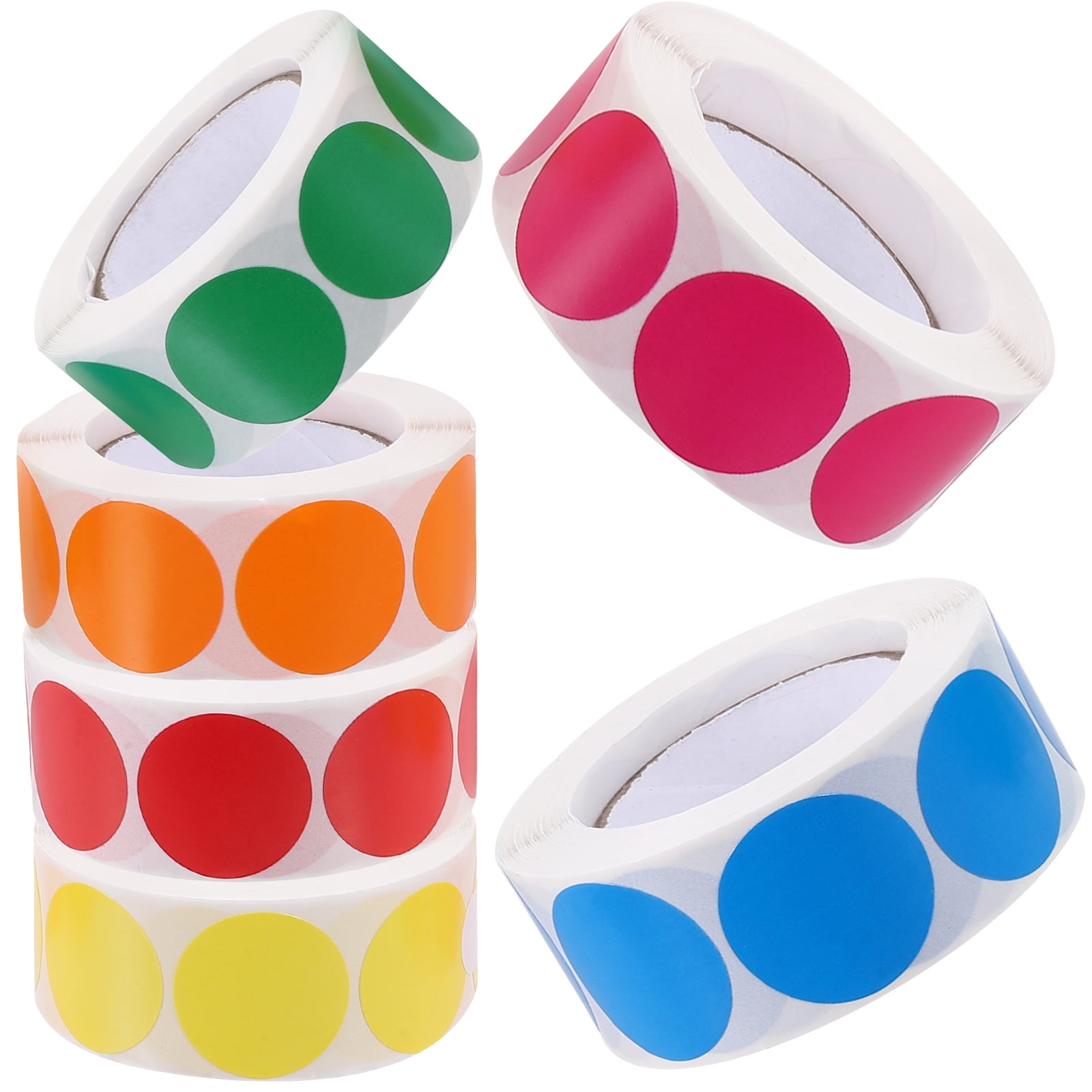 HOMEMAXS Colored Dot Stickers for Decor Assorted Color SelfAdhesive ...