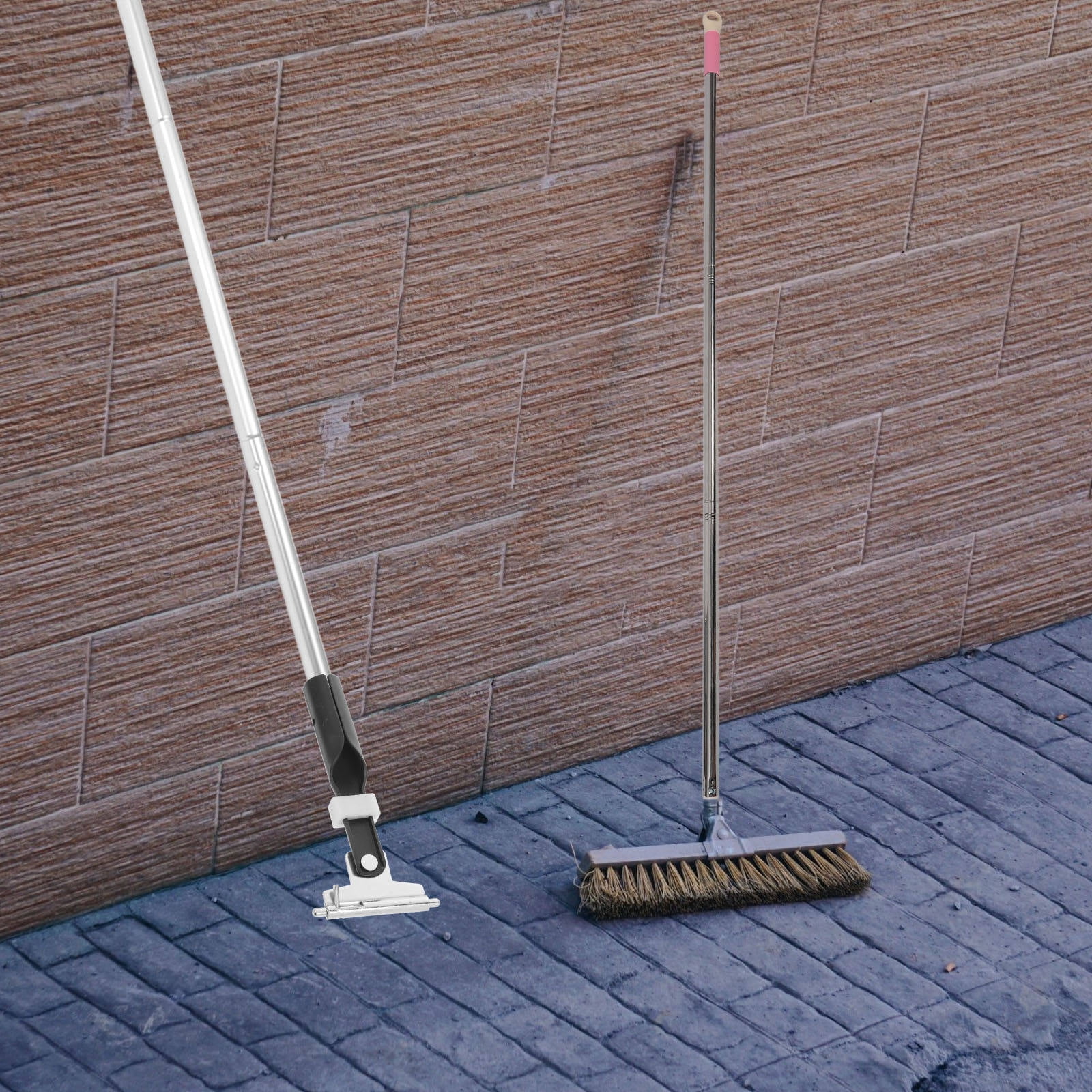 HOMEMAXS Dust Mop Handle with Heavy Duty Mop Holder for Mop Cleaning ...