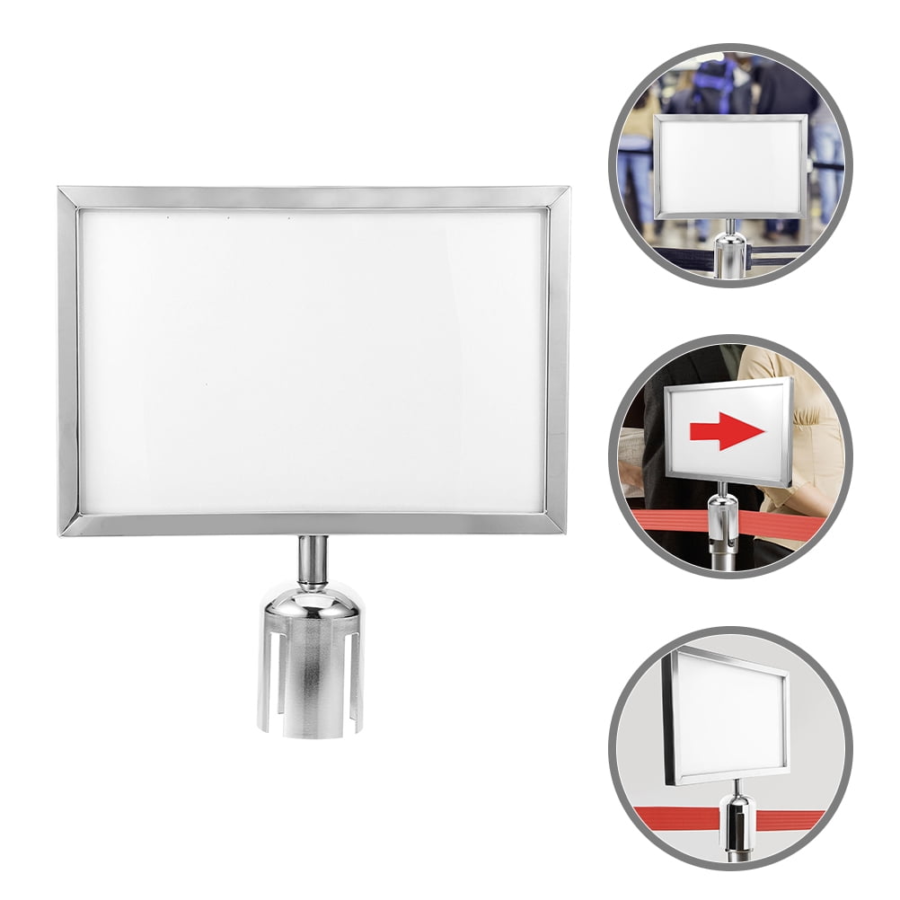 HOMEMAXS Commercial Stanchion Sign Frame Sign Holder for Crowd Control ...