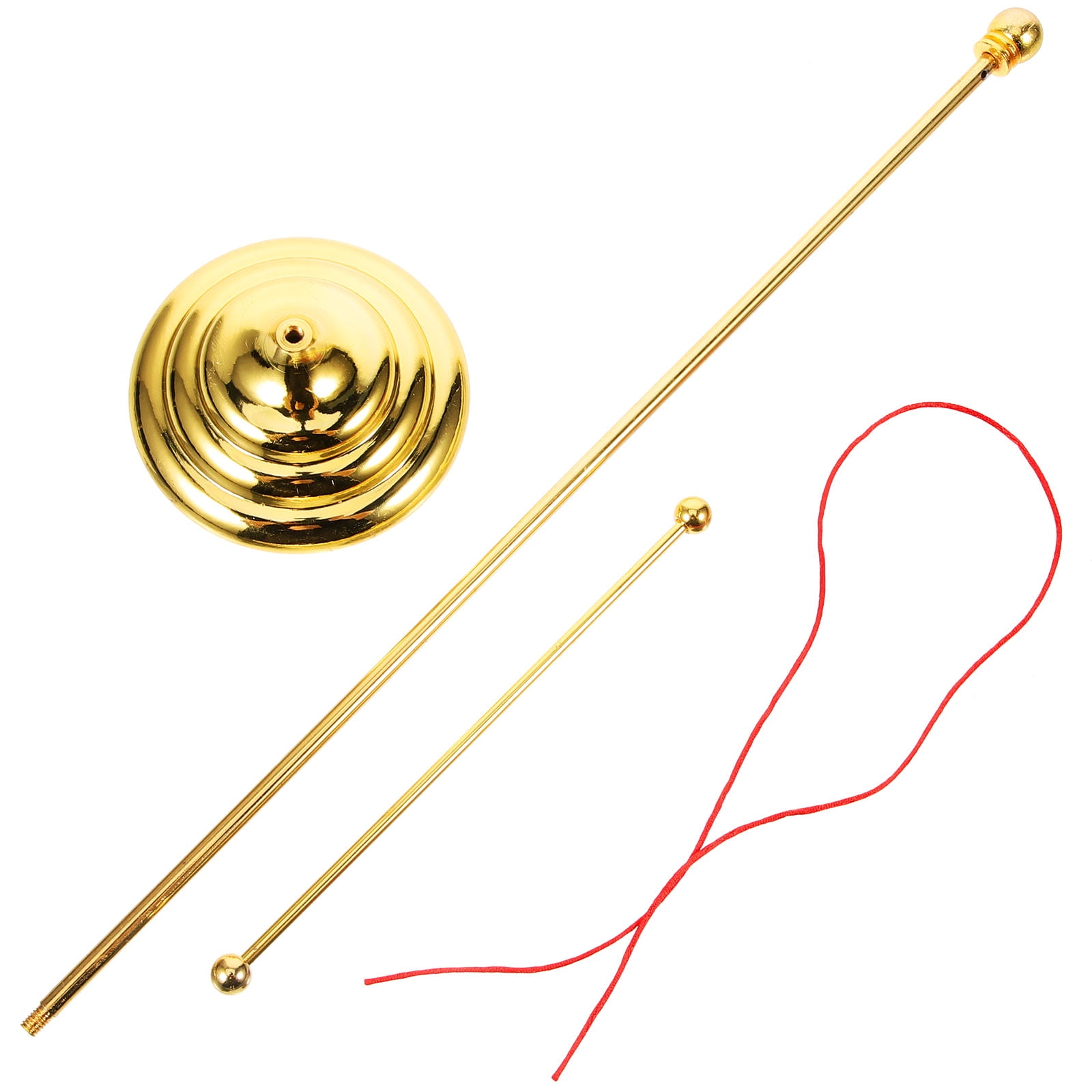 HOMEMAXS Compact Flag Bracket Desktop Stand Festival Flags with Poles ...