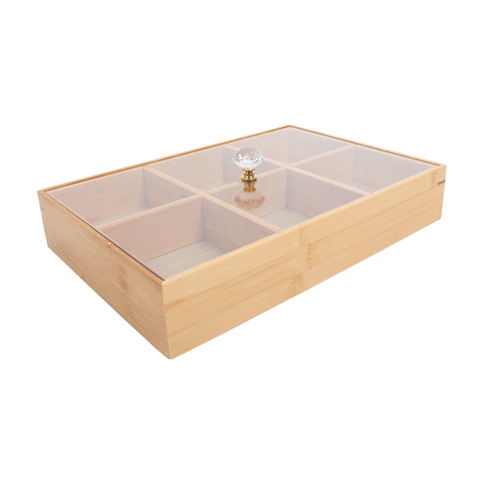 HOMEMAXS Compartment Serving Tray with Lid Fruit Snack Box Work ...