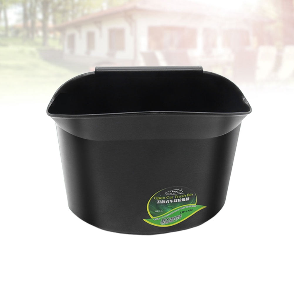 Convenient Black Plastic Car Garbage Bin for Travel and Storage ...