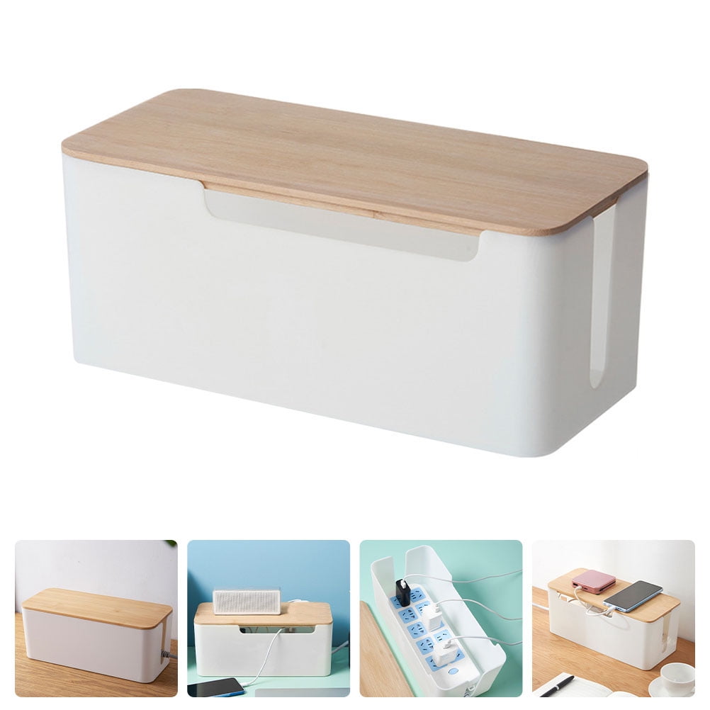 HOMEMAXS Cord Organizer Case Outlet Terminal Block Cable Box - Walmart.com