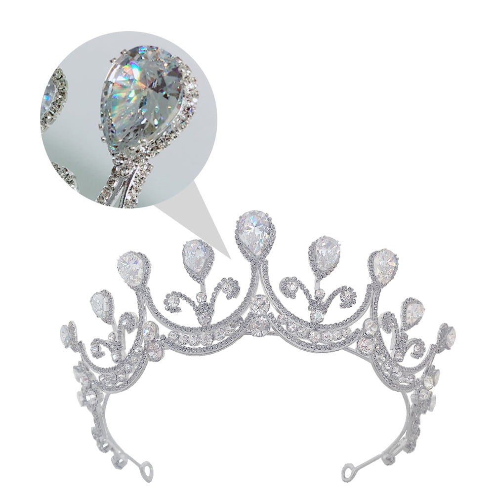 HOMEMAXS Cosmetic Stationery Shiny Zircon Crown Elegant Wedding ...