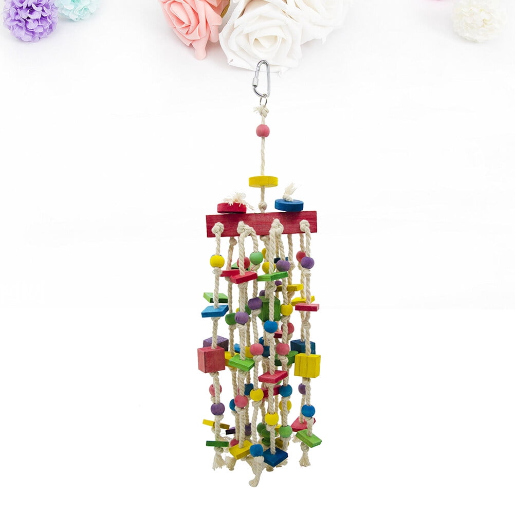Cotton Rope Parrot Toy for Pet Playing Safe Chewing Fun and Exercise 31 ...