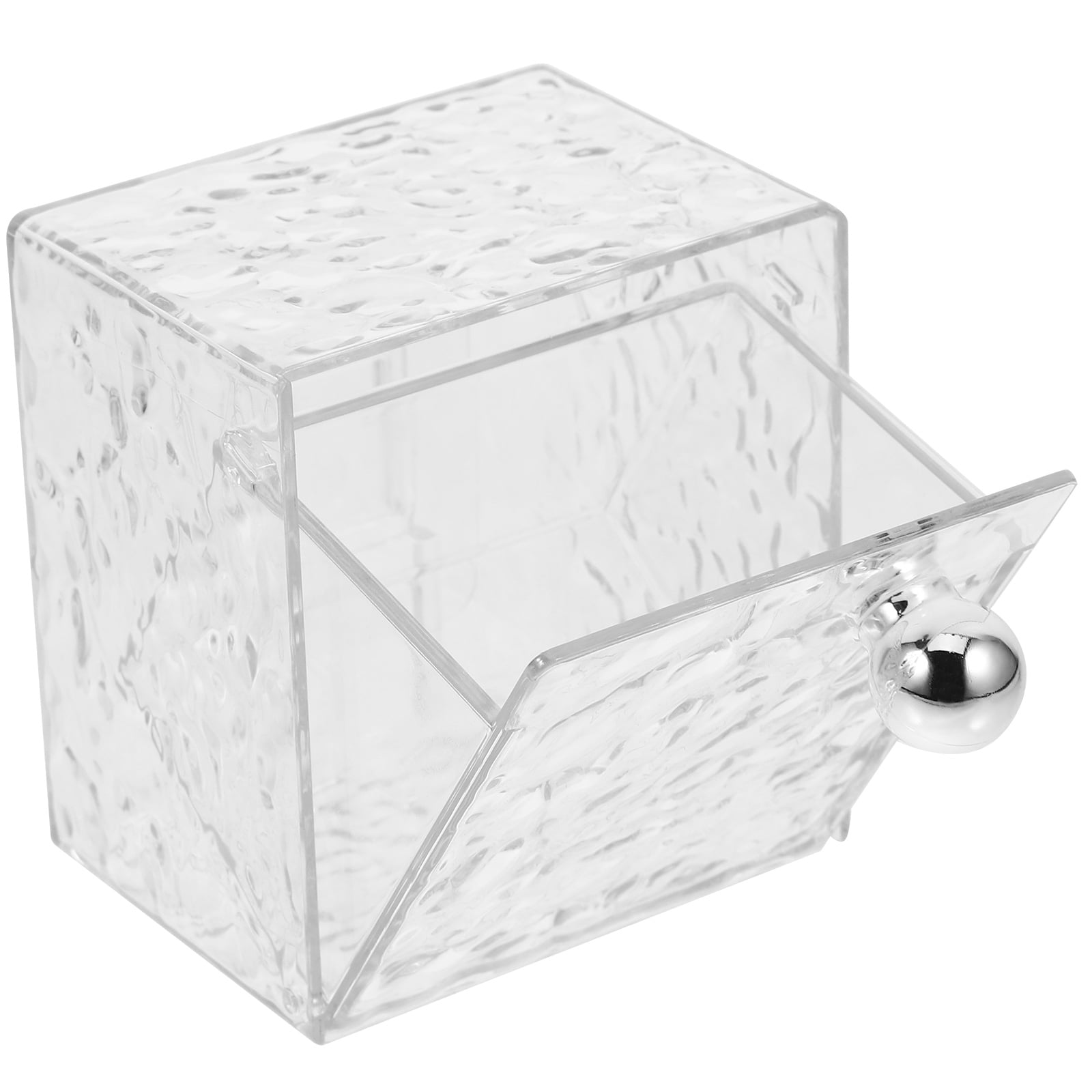 HOMEMAXS Cotton Swabs Dispenser Bathroom Puff Containers Transparent ...