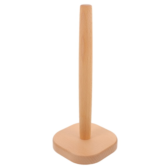 HOMEMAXS Countertop Wooden Paper Roll Holder Kitchen Roll Paper ...