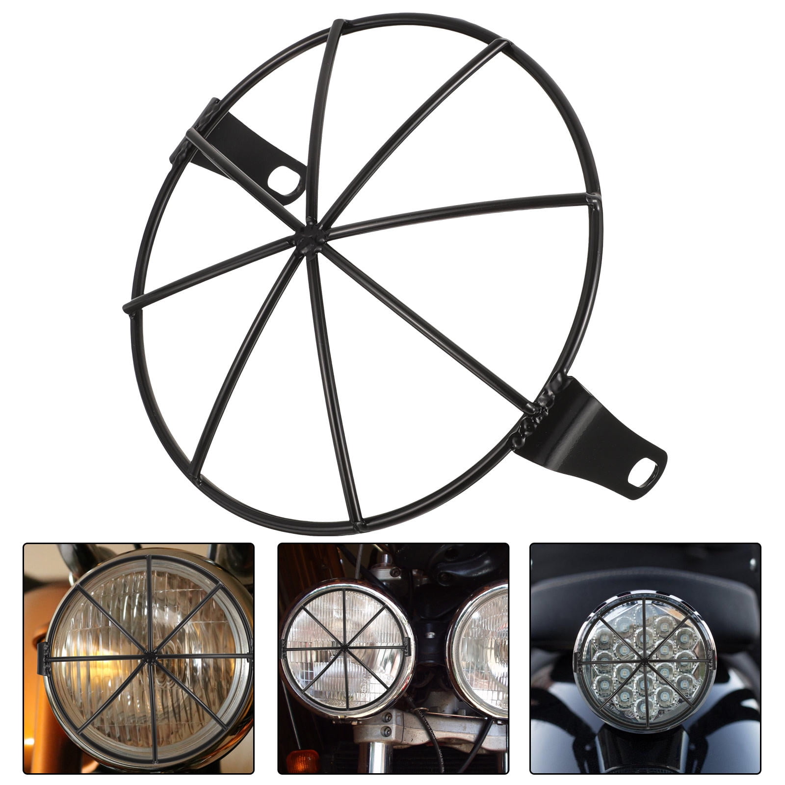 IFANLANDOR Headlight Mesh Guard Black 1Set 6.60x6.60in - Walmart.com