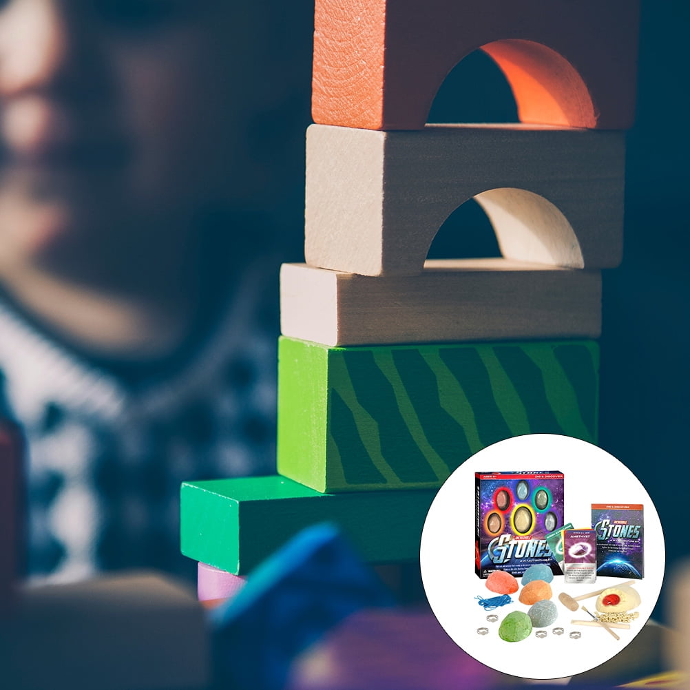 HOMEMAXS Creative Gemstone Digging Toy with Real Mineral Specimens for ...