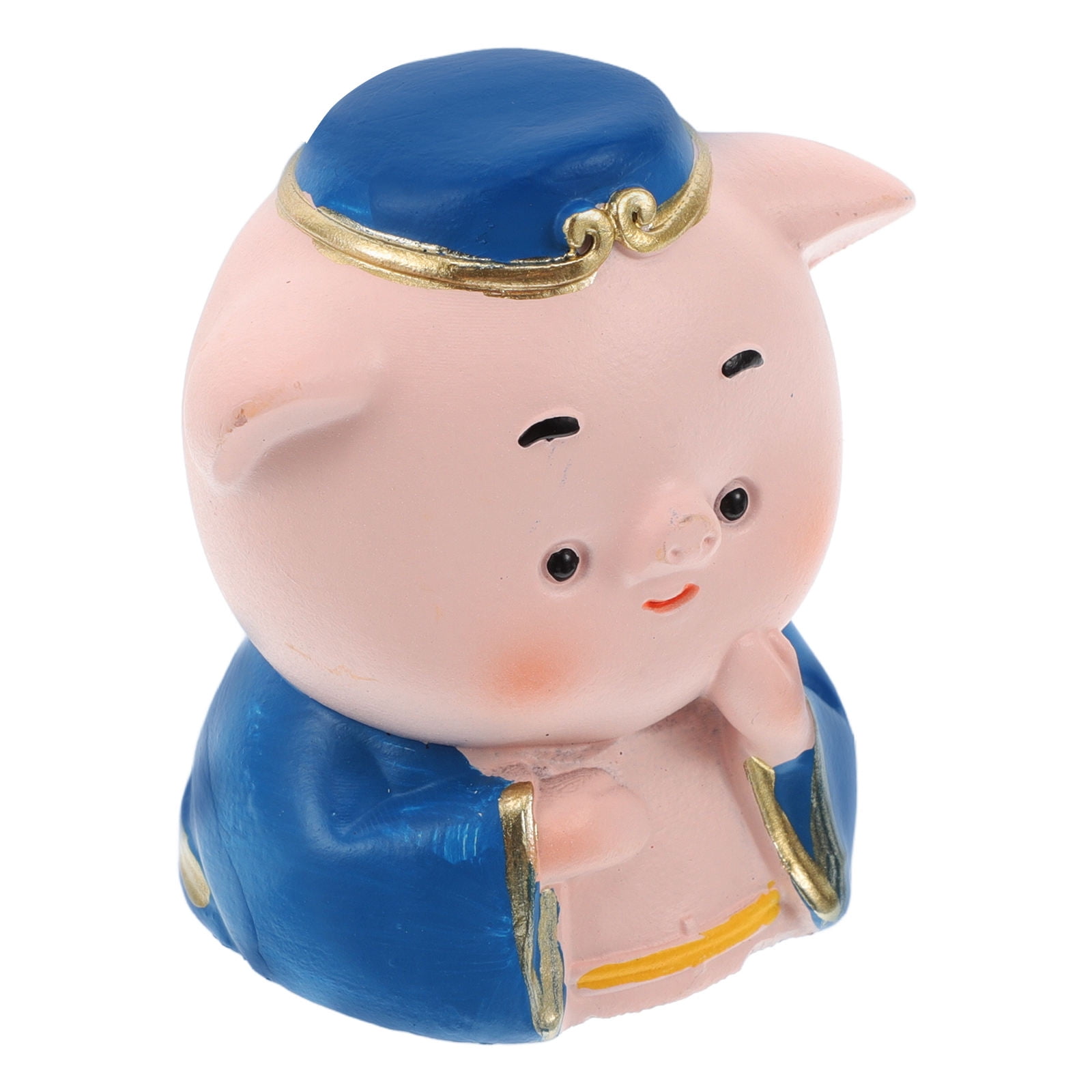 HOMEMAXS Creative Resin Pigsy Figurine Resin Pigsy Adorn Miniature Pigsy Statue Miniature Pigsy ...