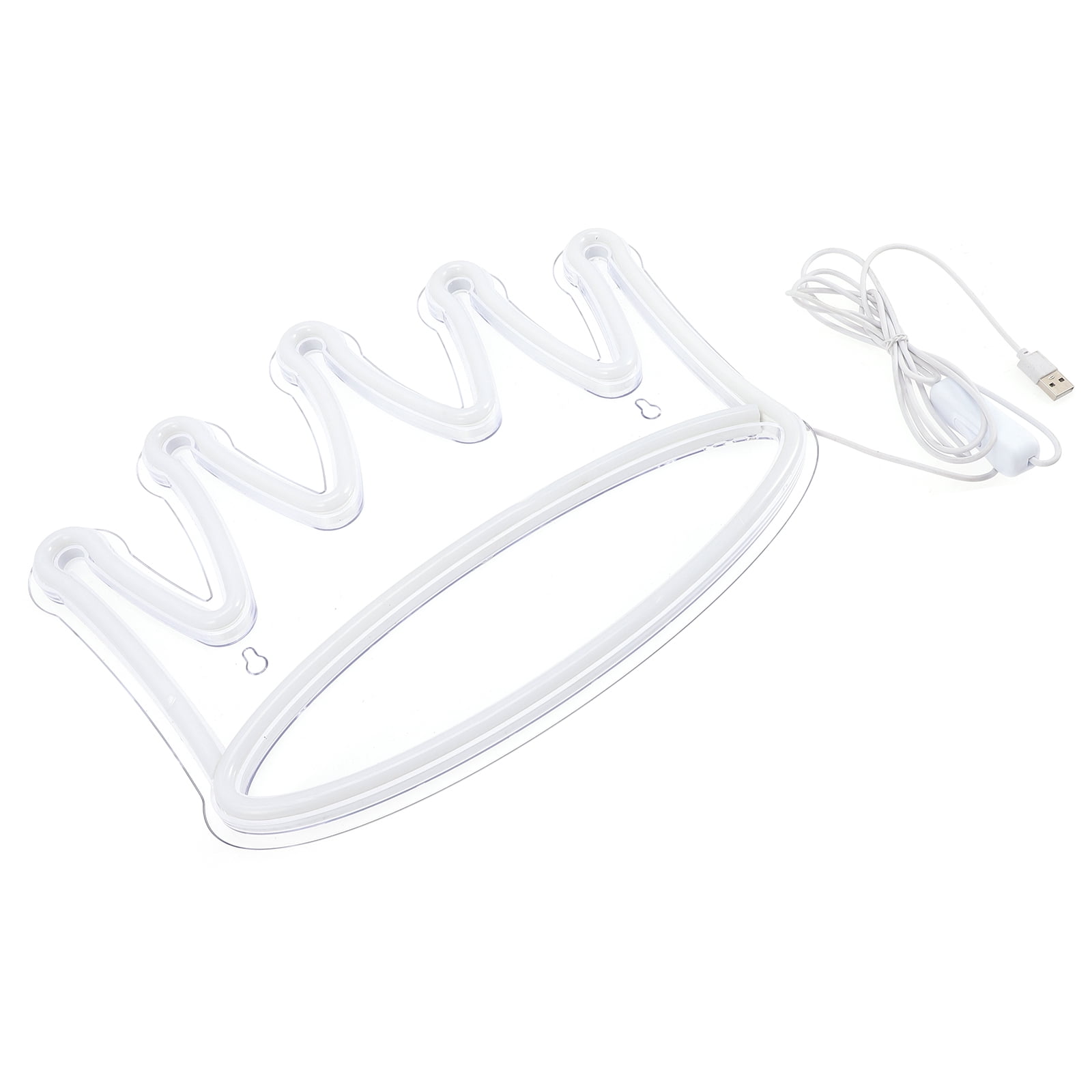 HOMEMAXS Crown Neon Light Decorative Neon Sign Table Neon Lamp Neon ...