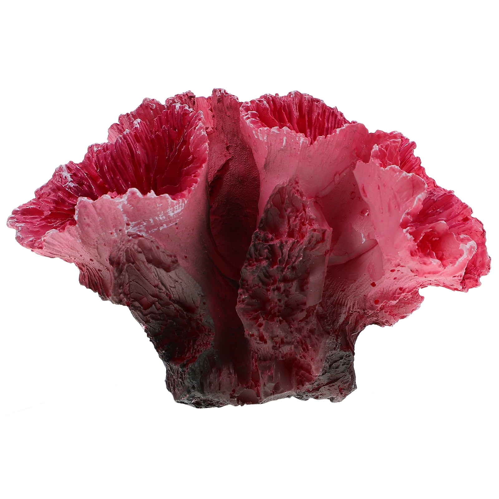 HOMEMAXS Cute Fish Tank Decor Fake Coral Reefs Bowl Large Red Ornaments ...
