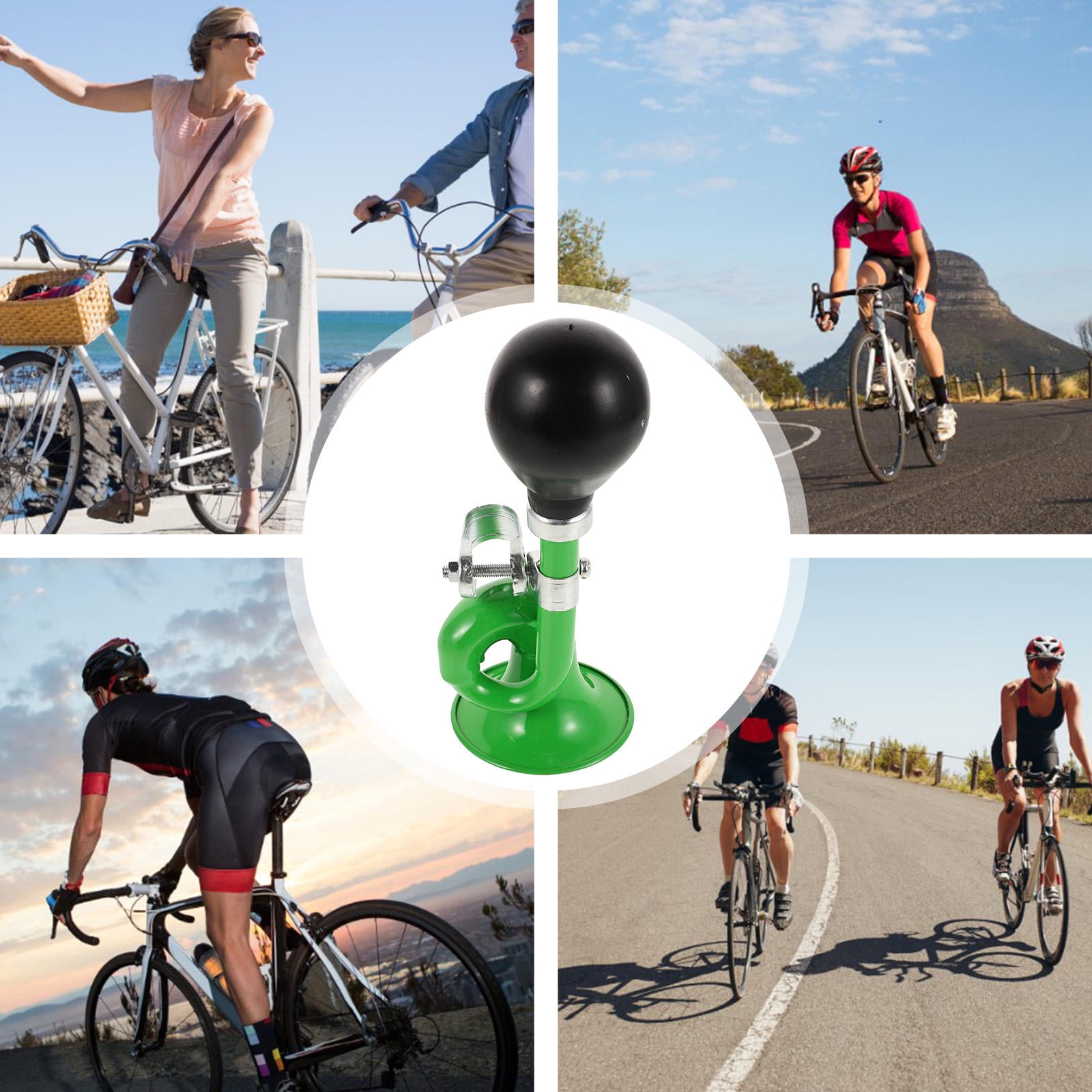 HOMEMAXS Cycling Snail Horn for Mountain Bike Curved Trumpet Bicycle ...