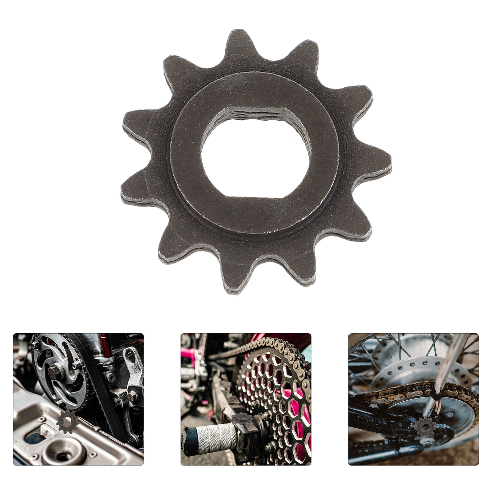 WEUVEB Motor Sprocket Mini Bike Electric Bicycle Sprocket Golden Metal ...