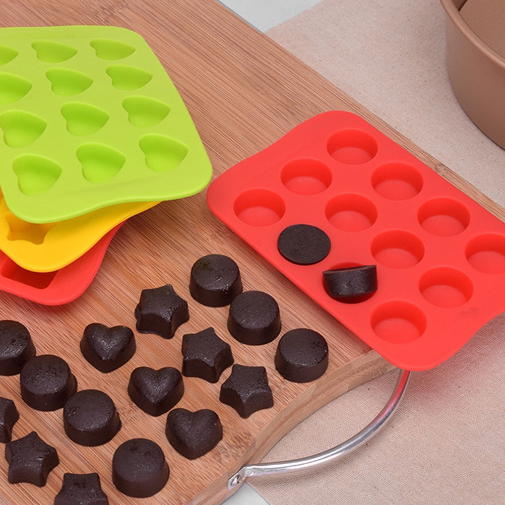 HOMEMAXS DIY 12 Cavities Ice Cube Tray Round Ice Making Mold Chocolate ...