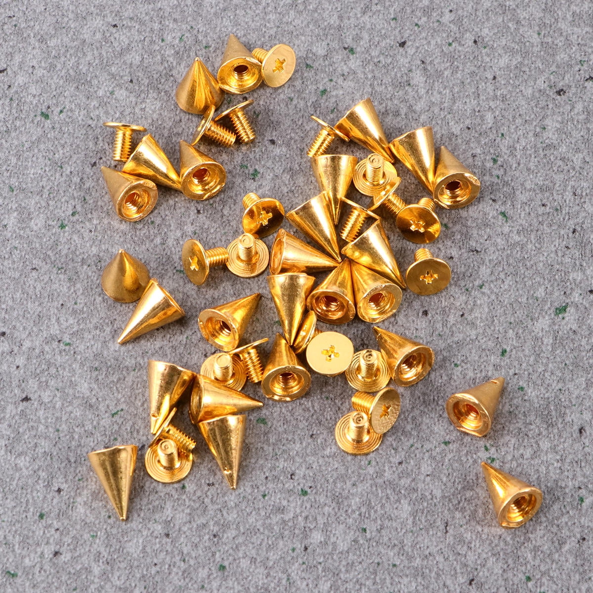 HOMEMAXS DIY Alloy Cone Spikes with Screwback Studs for Art Leather ...