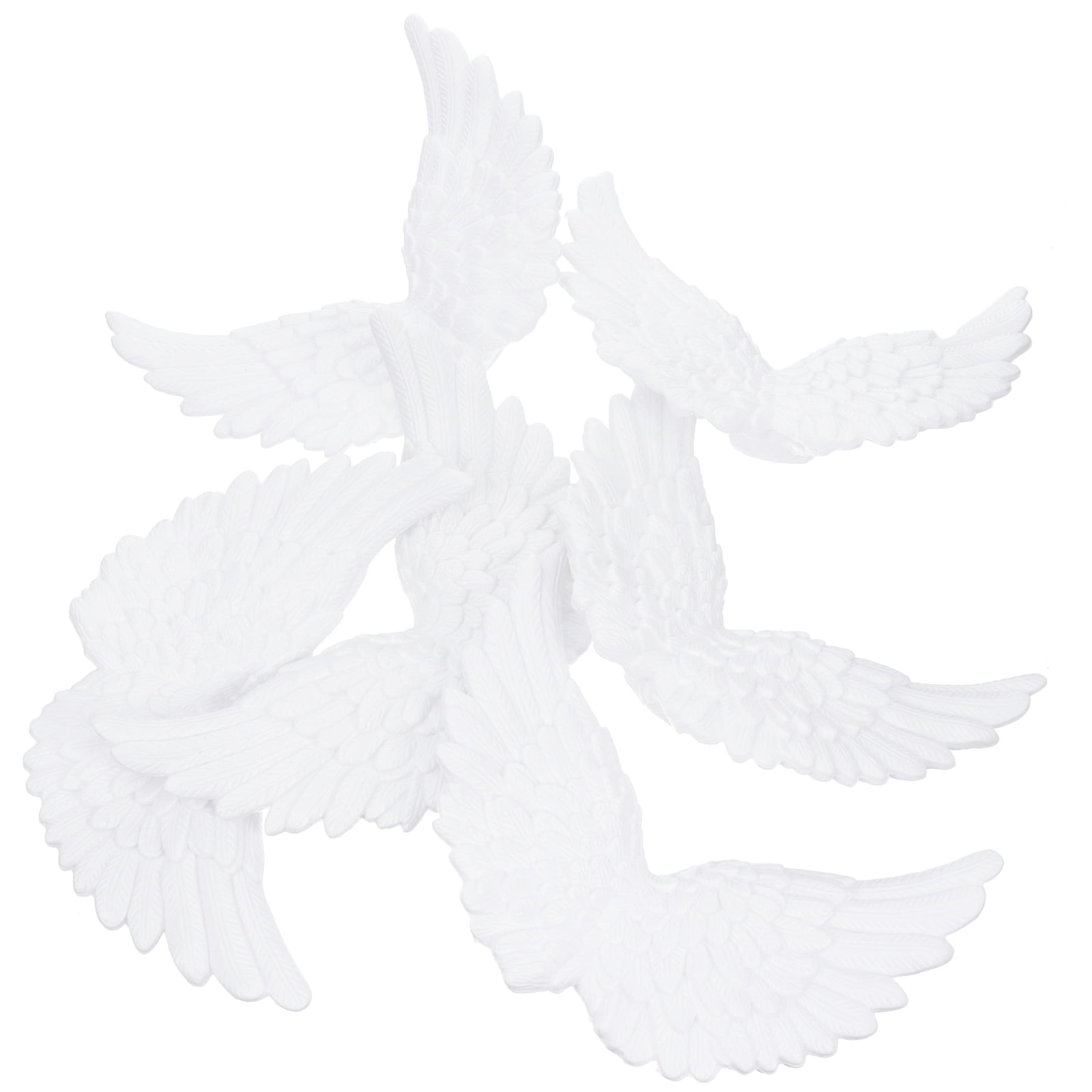 HOMEMAXS DIY Angel Wings for Craft White Plastic and Perfect for ...