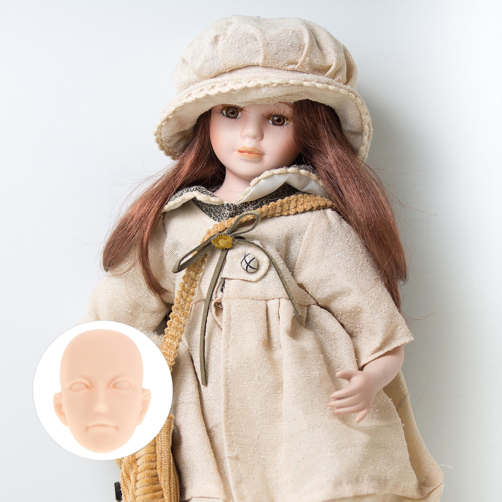 HOMEMAXS DIY Make Up Repair Doll Head Part Practice Key Doll ...