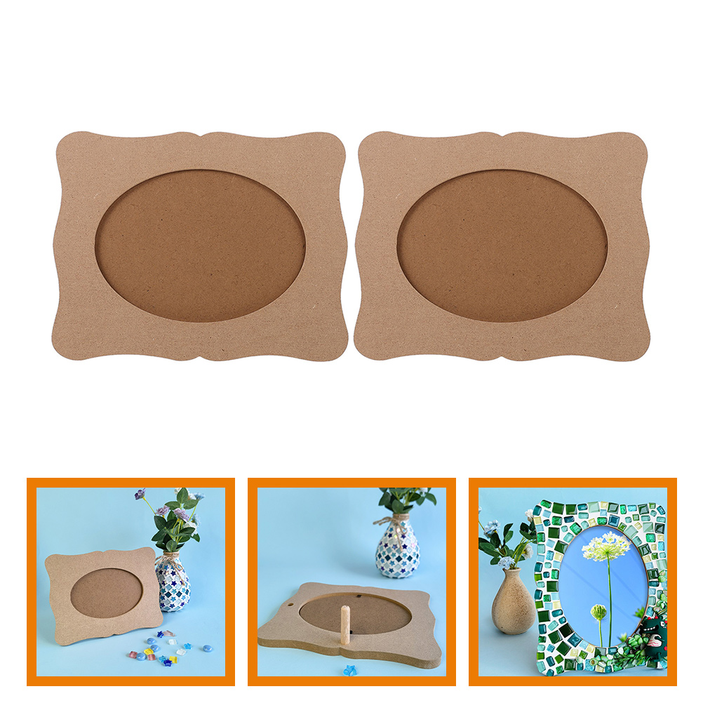 HOMEMAXS DIY Natural Wood Frame for Creative Projects Light Brown Color ...