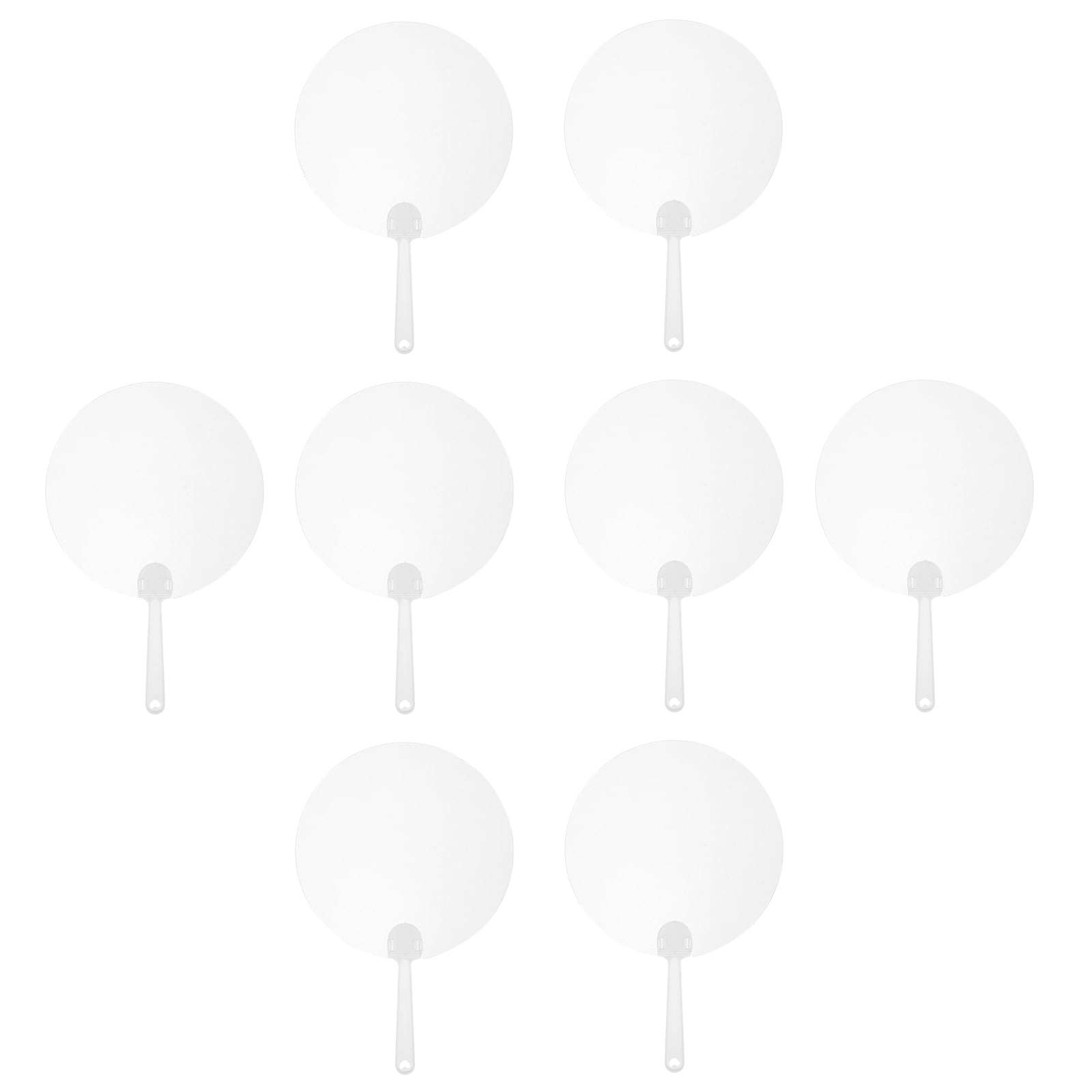 HOMEMAXS DIY Painting Fans Set of 12 Lightweight Portable Blank Fans ...