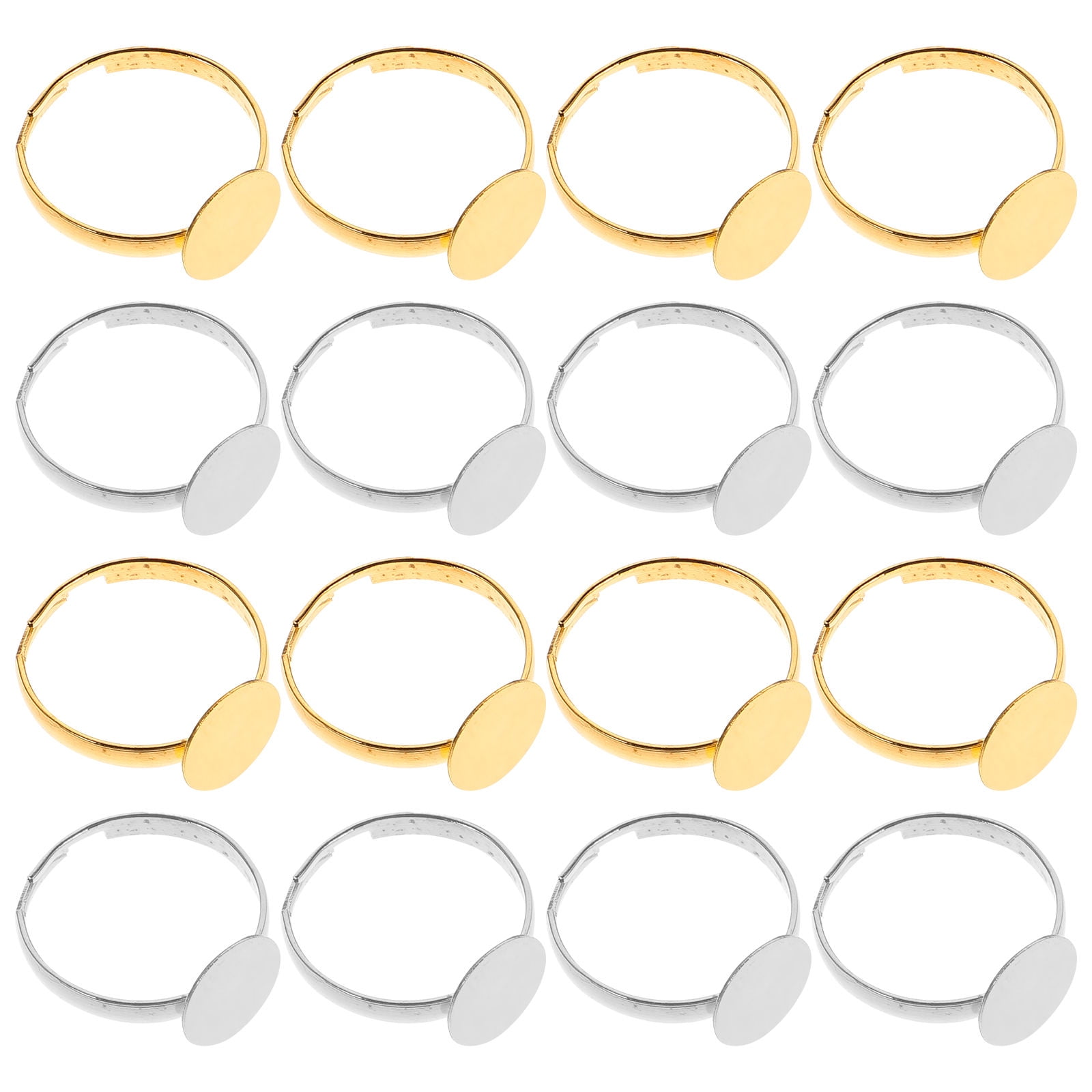 HOMEMAXS DIY Ring Bases for Creative Projects Assorted Color Metal ...
