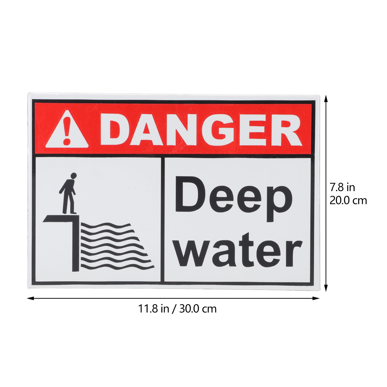 Dangerous Warning Sign Security Signs Outdoor The Deep Water Safety ...
