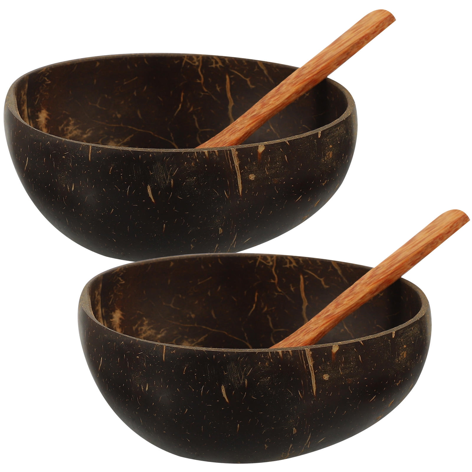 Dark Brown Plastic Coconuts Bowl for Storage Use with Smooth Surface ...